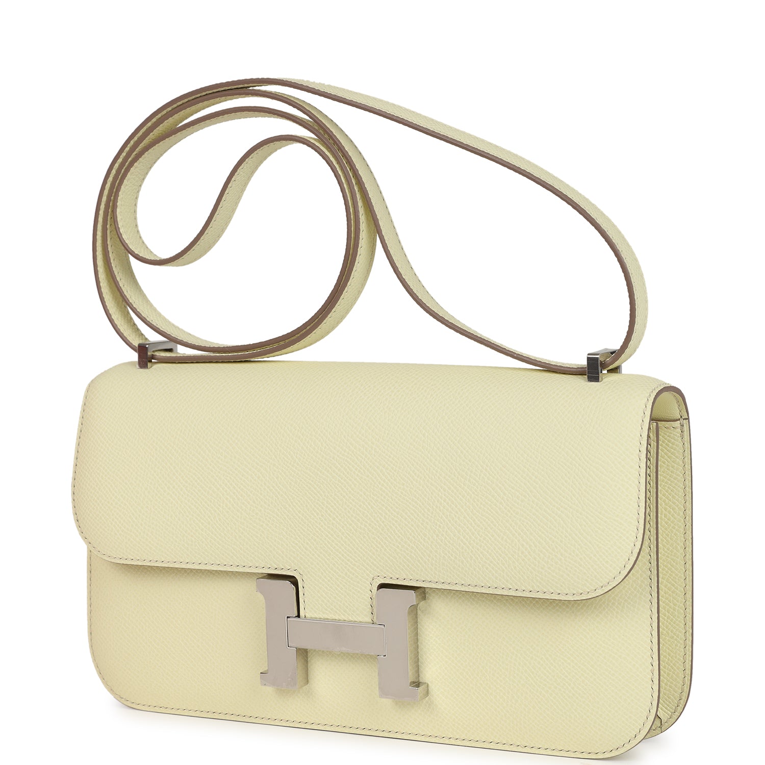 Hermes Constance Elan Jaune Milton Epsom Palladium Hardware
