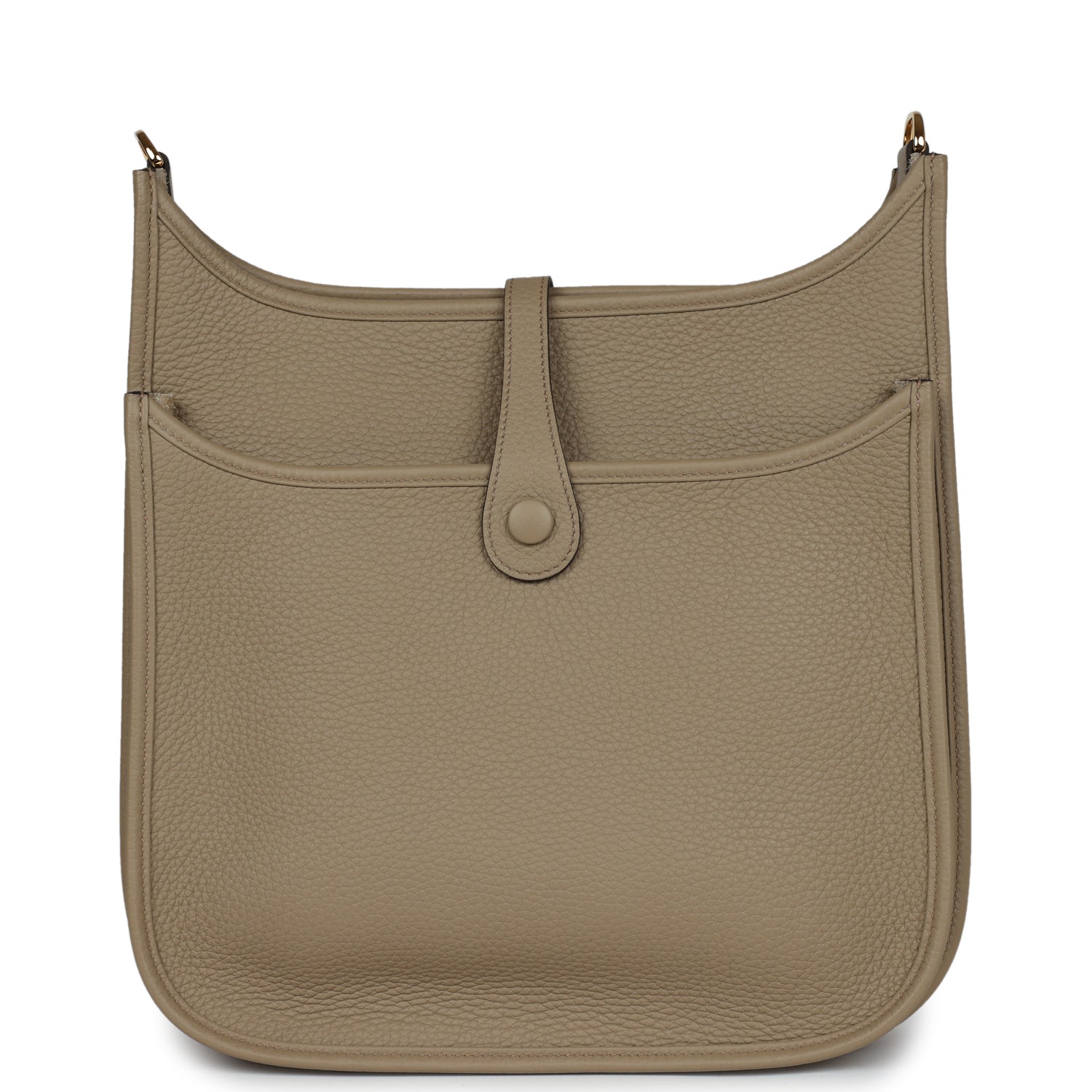 Hermes Evelyne III PM Beige Marfa Clemence Gold Hardware