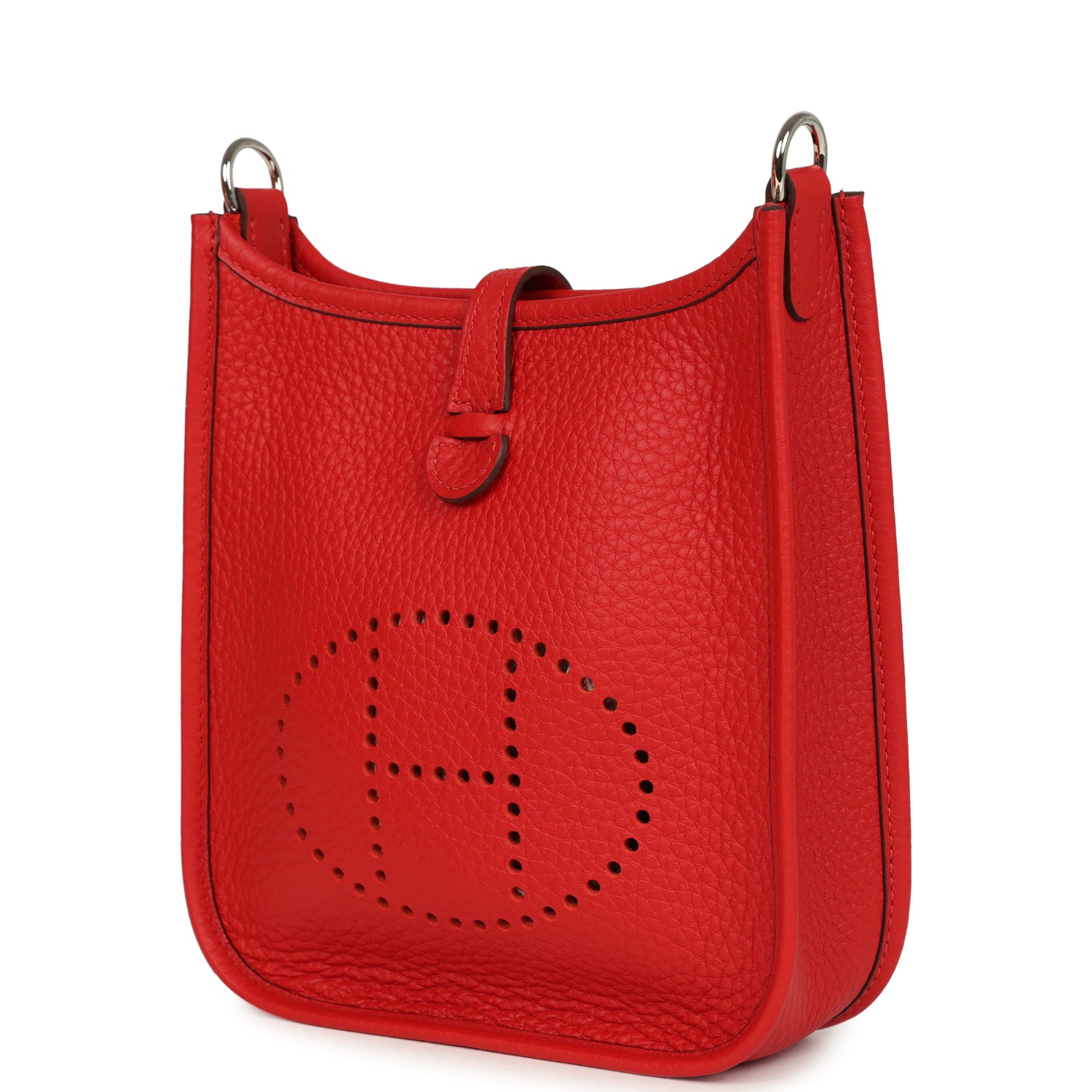 Hermes Evelyne TPM Rouge Radieux Clemence Palladium Hardware