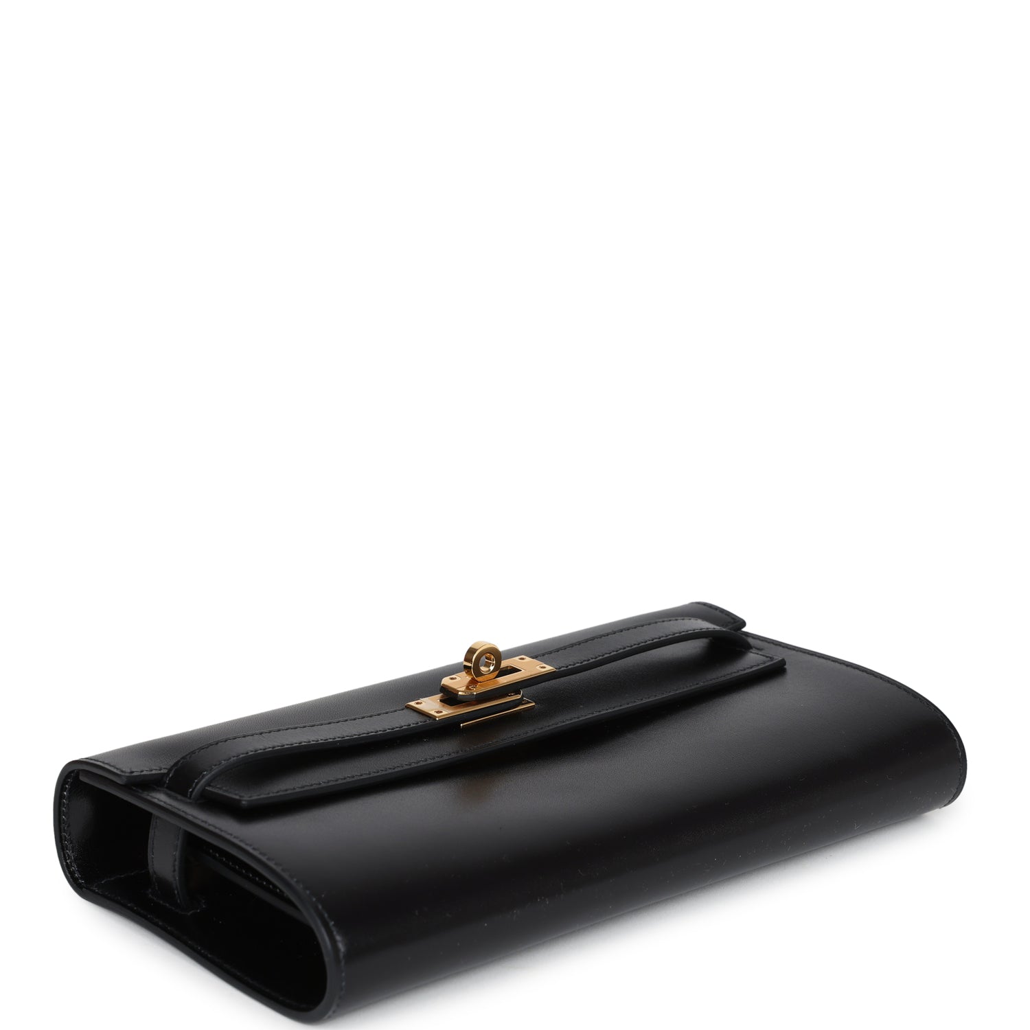 Hermes Kelly Wallet To Go Rock Black Box Gold Hardware