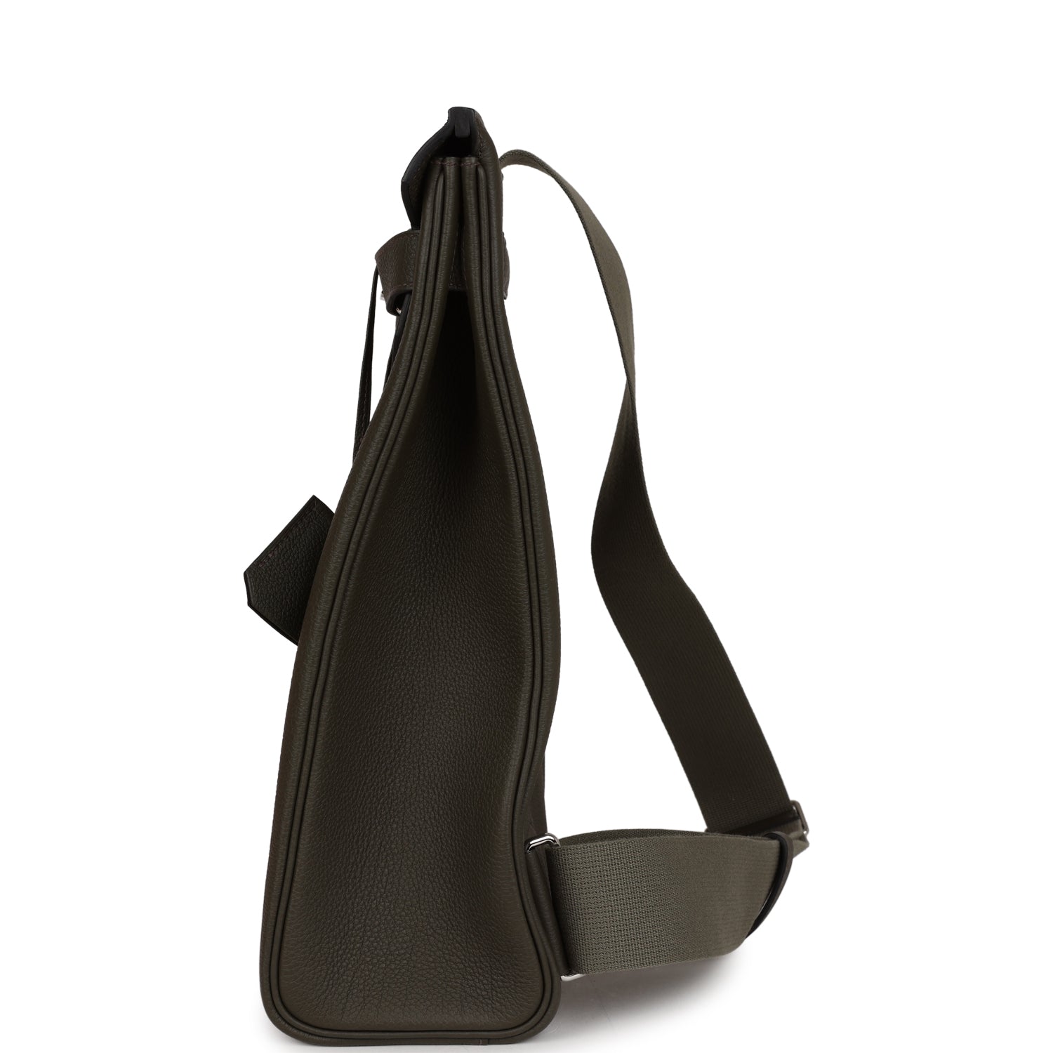 Hermes Hac A Dos GM Backpack Vert De Gris Togo Palladium Hardware