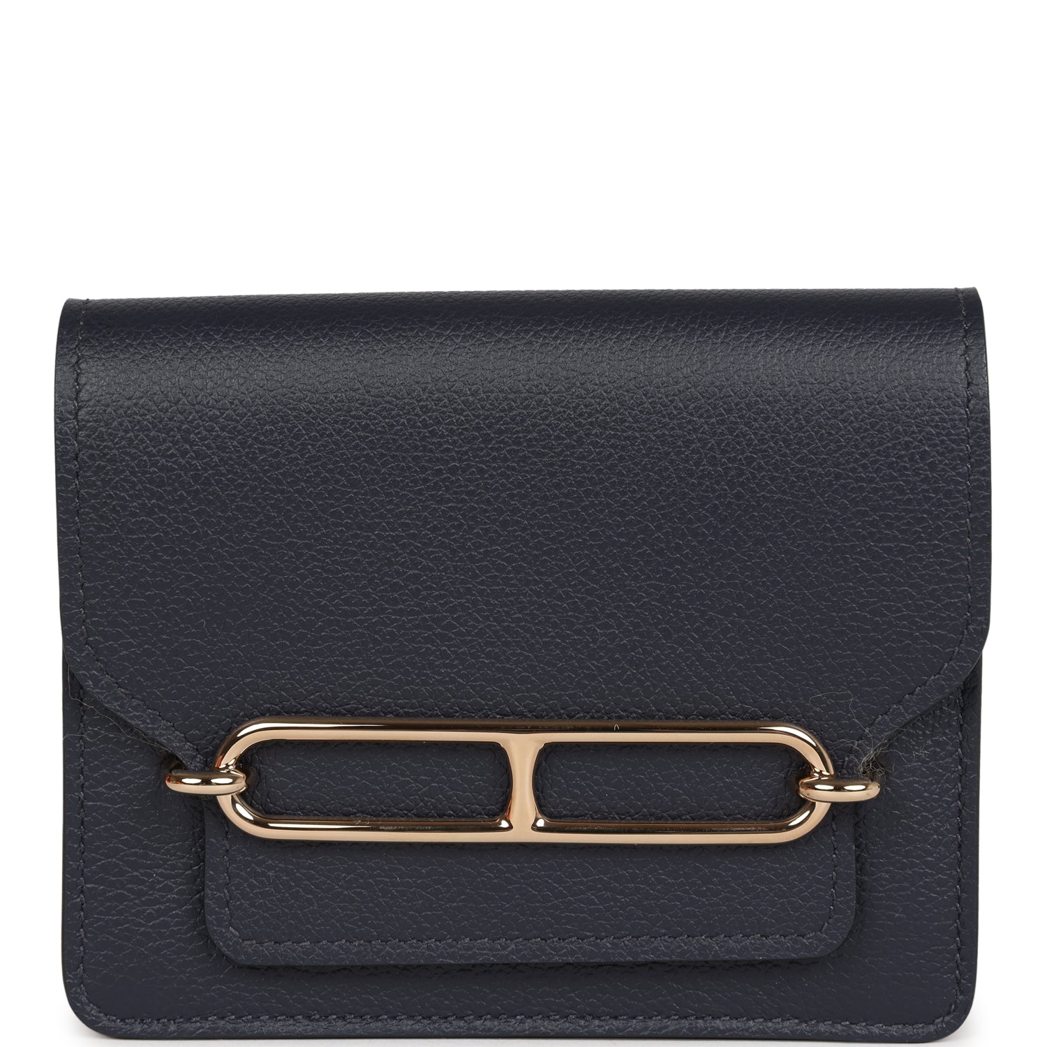 Hermes Roulis Slim Wallet Bleu Nuit Evercolor Permabrass Hardware