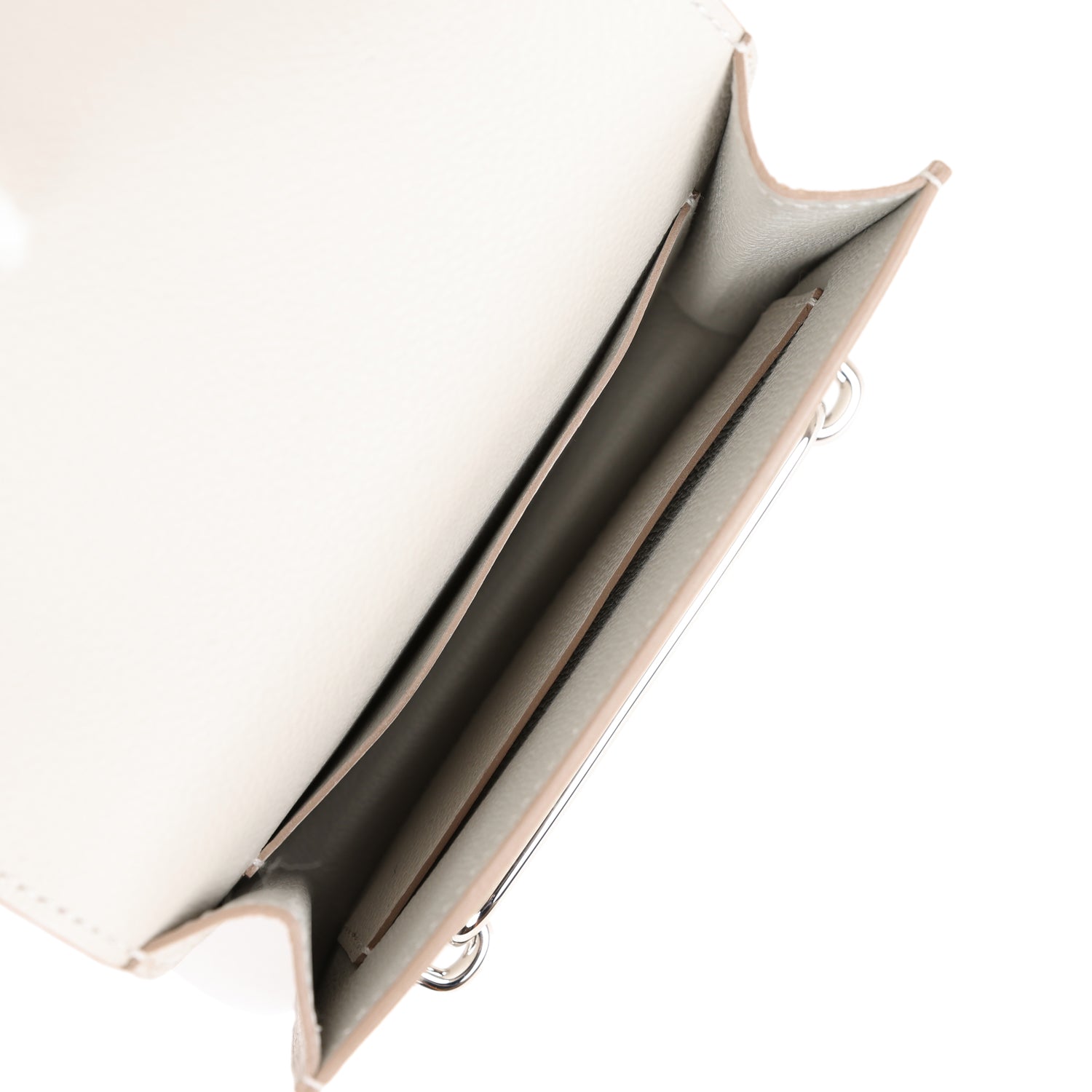 Hermes Roulis Slim Wallet Gris Perle Evercolor Palladium Hardware