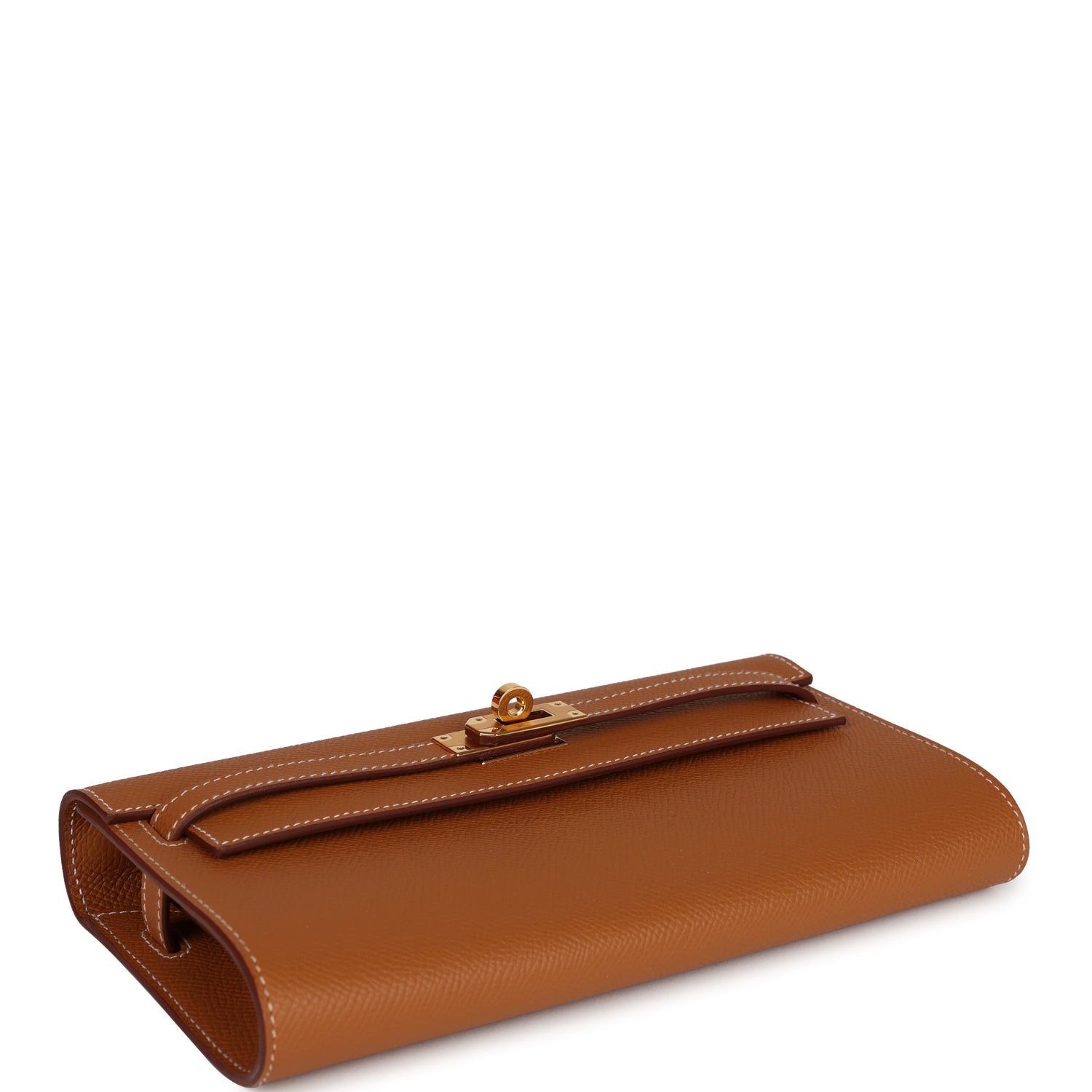 Hermes Kelly Wallet To Go Gold Epsom Gold Hardware