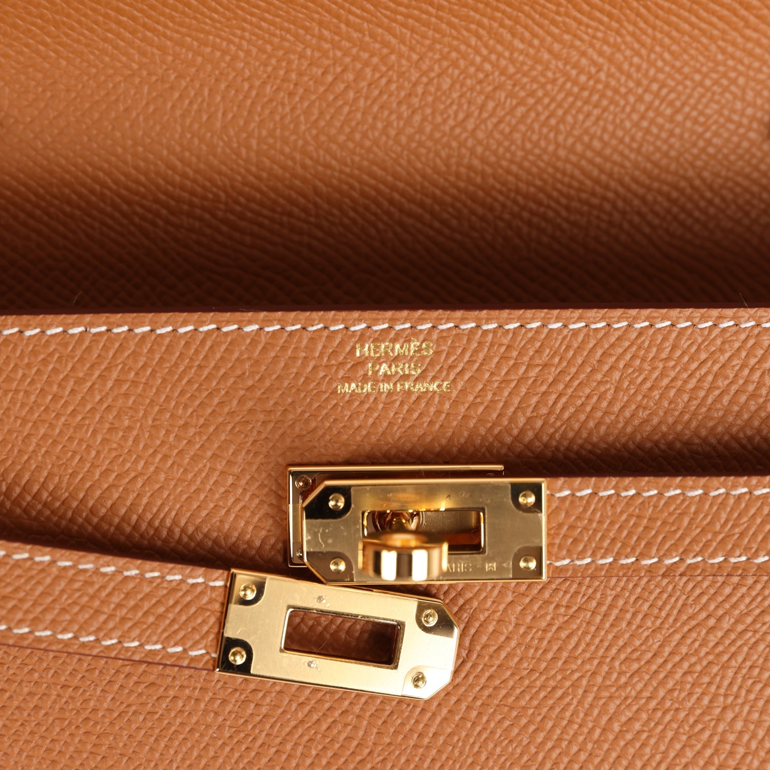 Hermes Kelly Wallet To Go Gold Epsom Gold Hardware