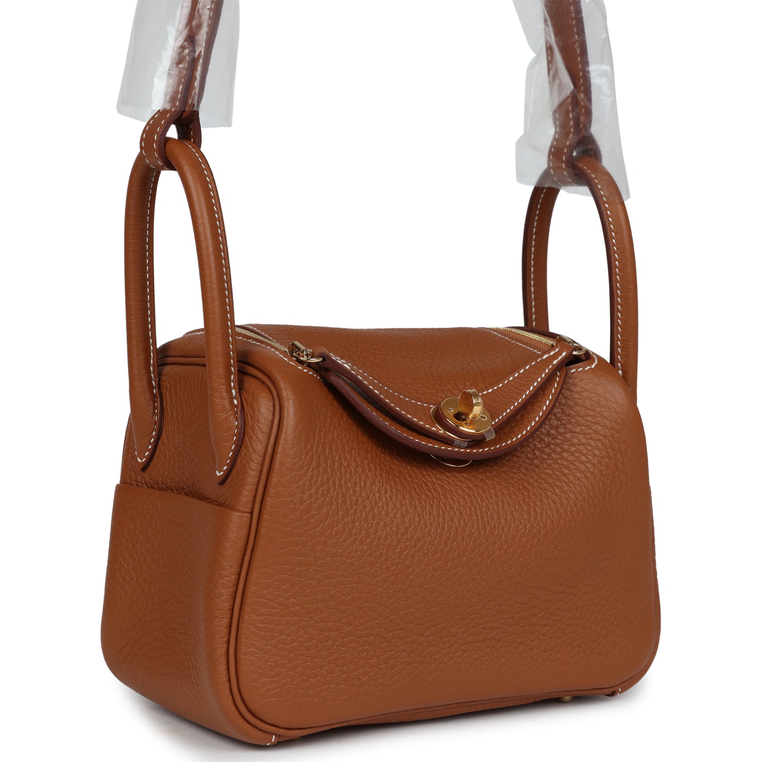 Hermes Mini Lindy Gold Clemence Gold Hardware