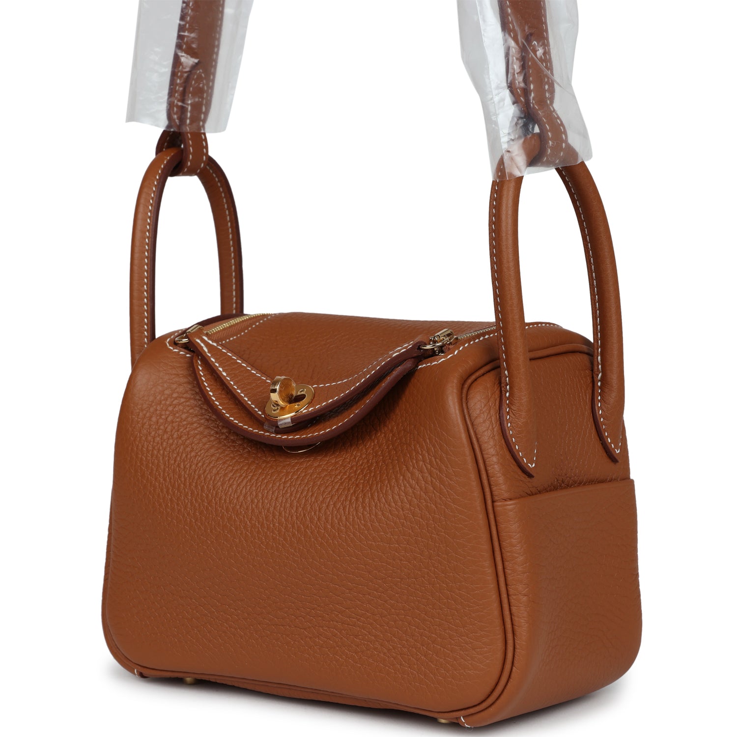 Hermes Mini Lindy Gold Clemence Gold Hardware