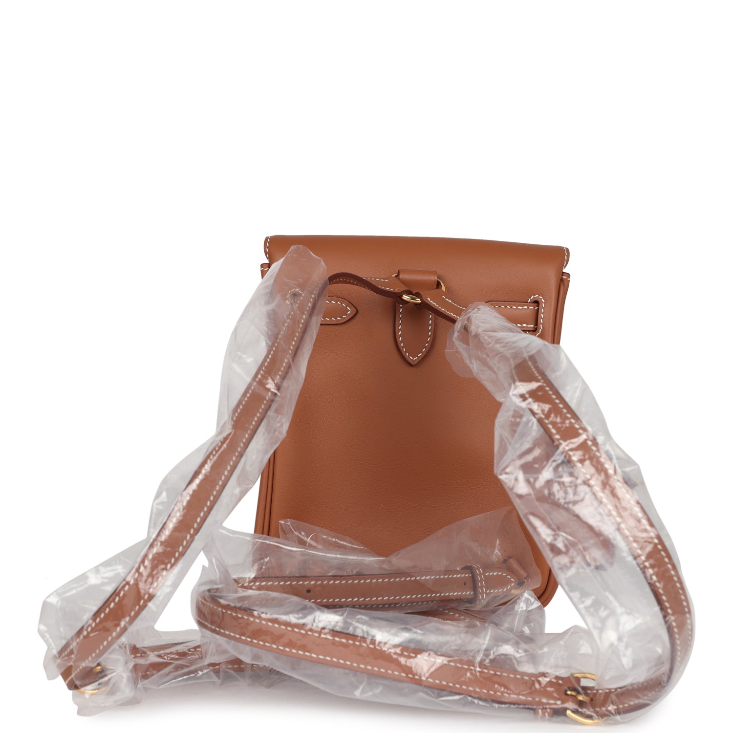 Hermes Mini Kelly Jump Backpack Gold Swift Gold Hardware