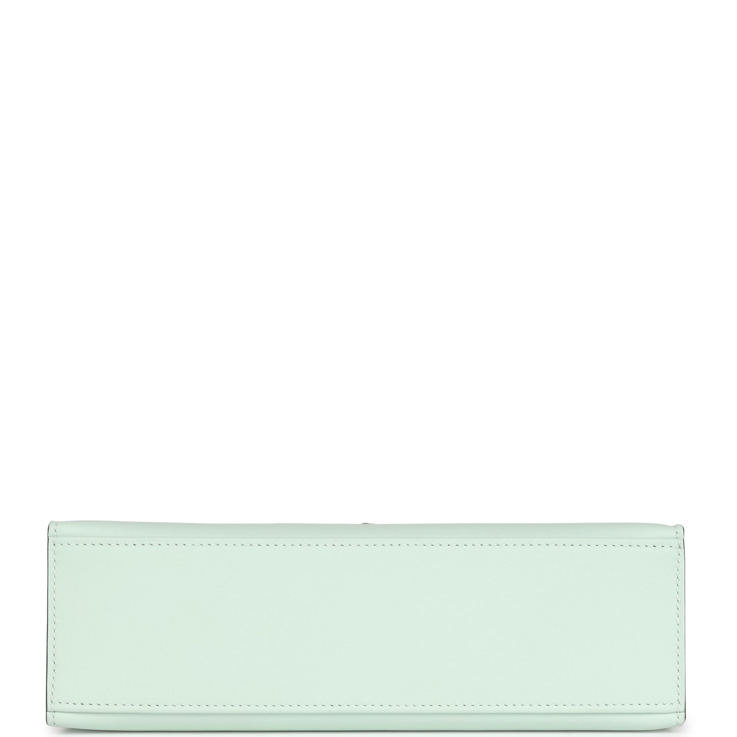 Hermes Kelly Pochette Vert Peppermint Swift Palladium Hardware