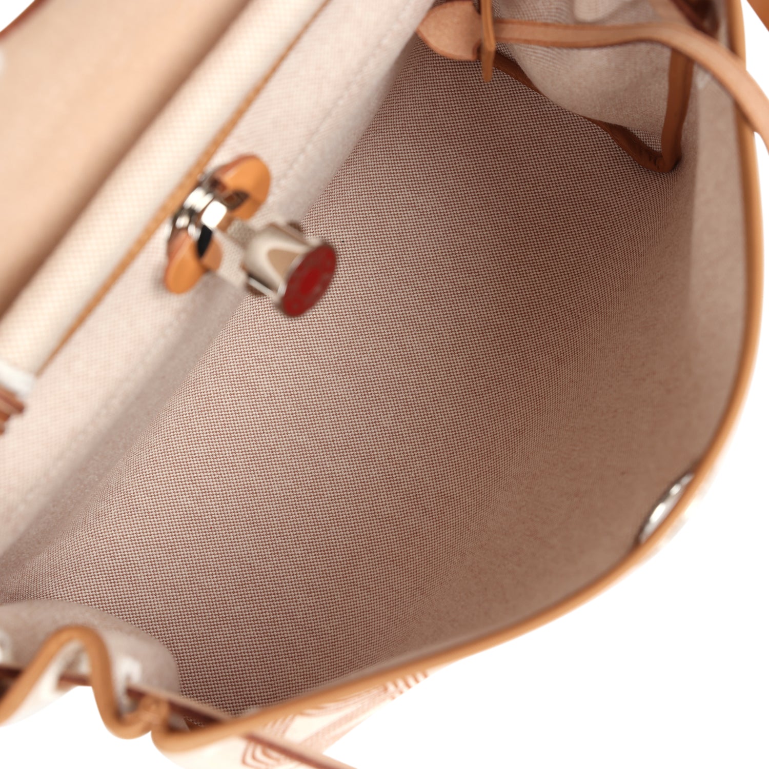 Hermes Herbag Zip PM 31 "Circuit 24" Ecru Toile H Canvas and Naturel S