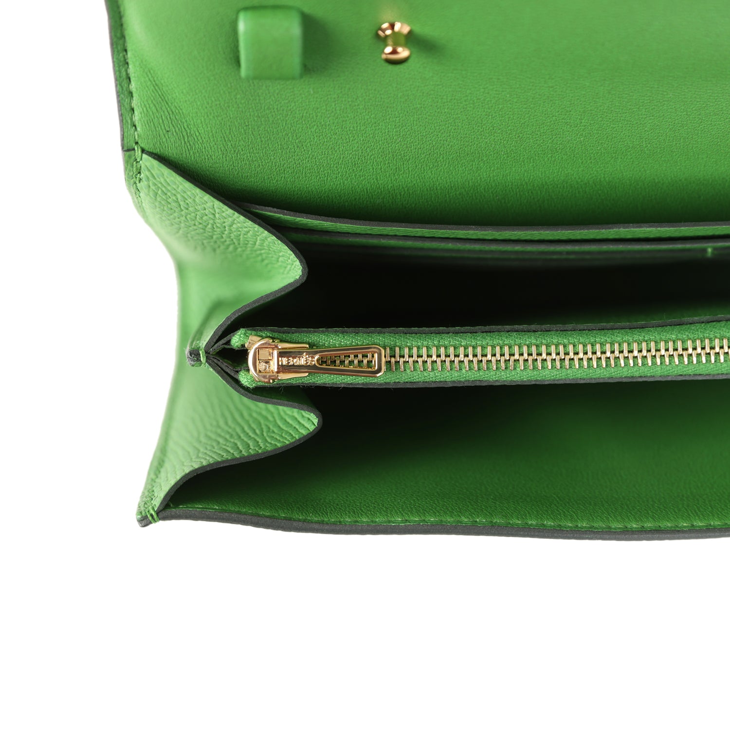 Hermes Constance Wallet To Go Vert Yucca Epsom Gold Hardware