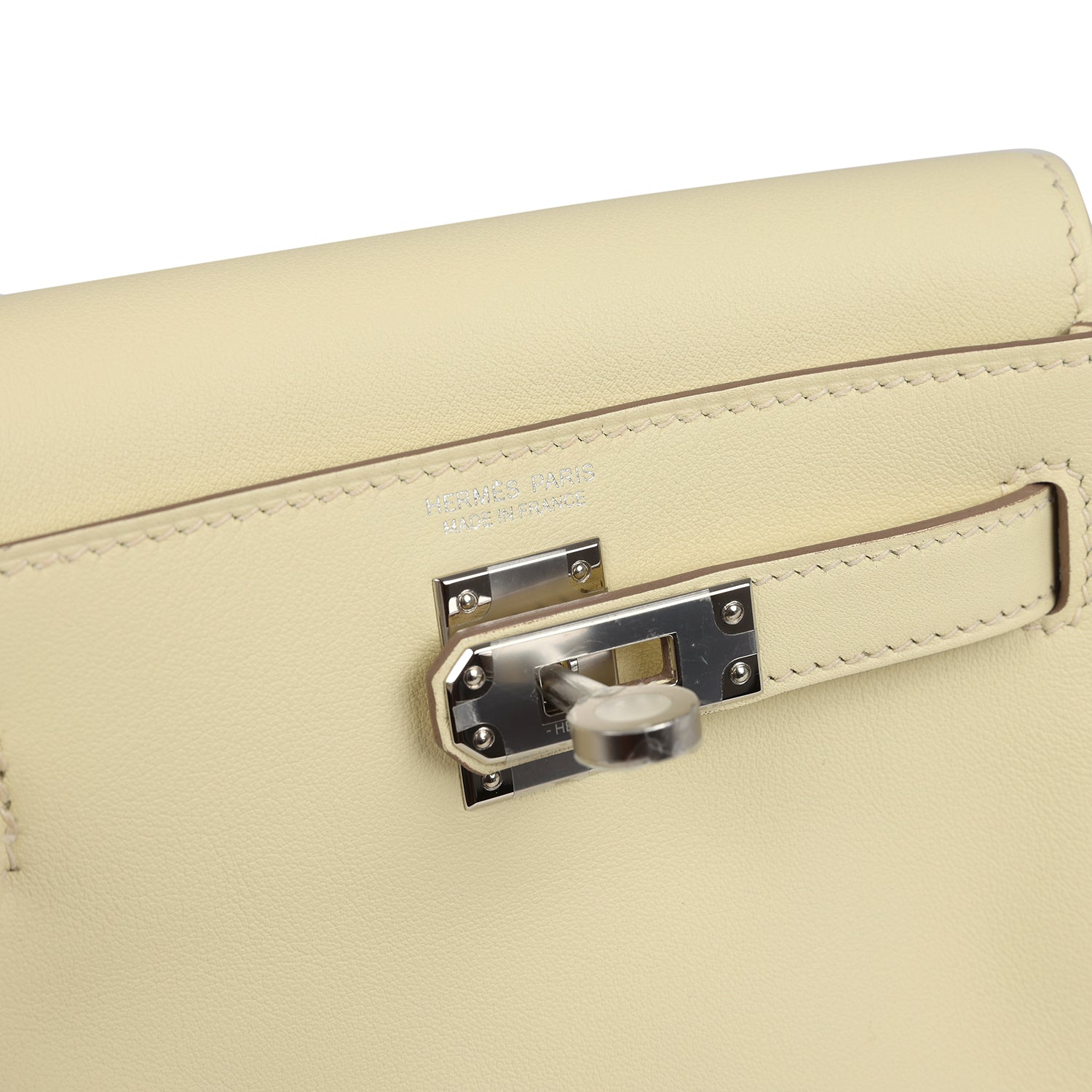 Hermes Mini Kelly Jump Backpack Jaune Milton Swift Palladium Hardware