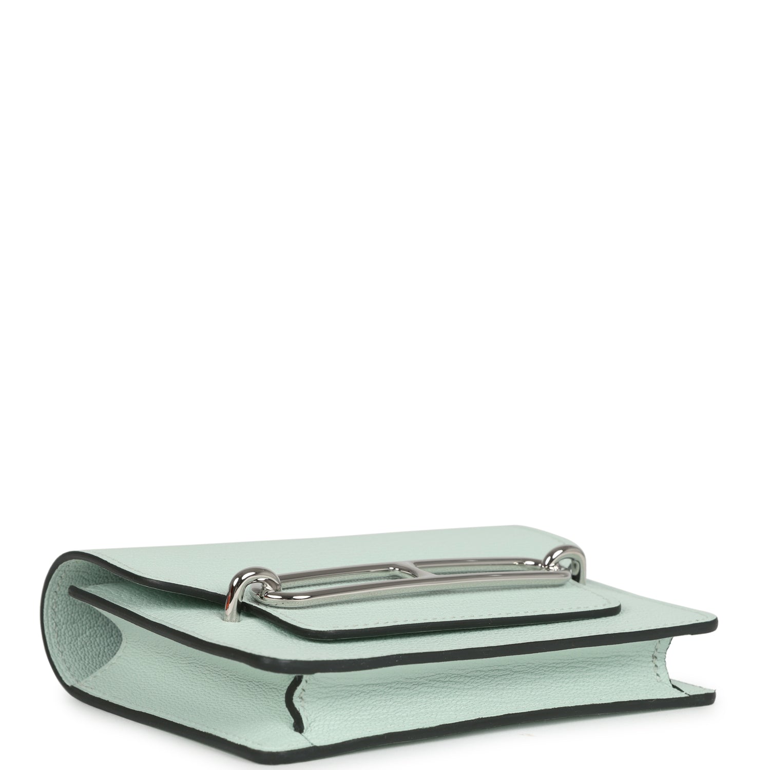 Hermes Roulis Slim Wallet Vert Fizz Chevre Palladium Hardware