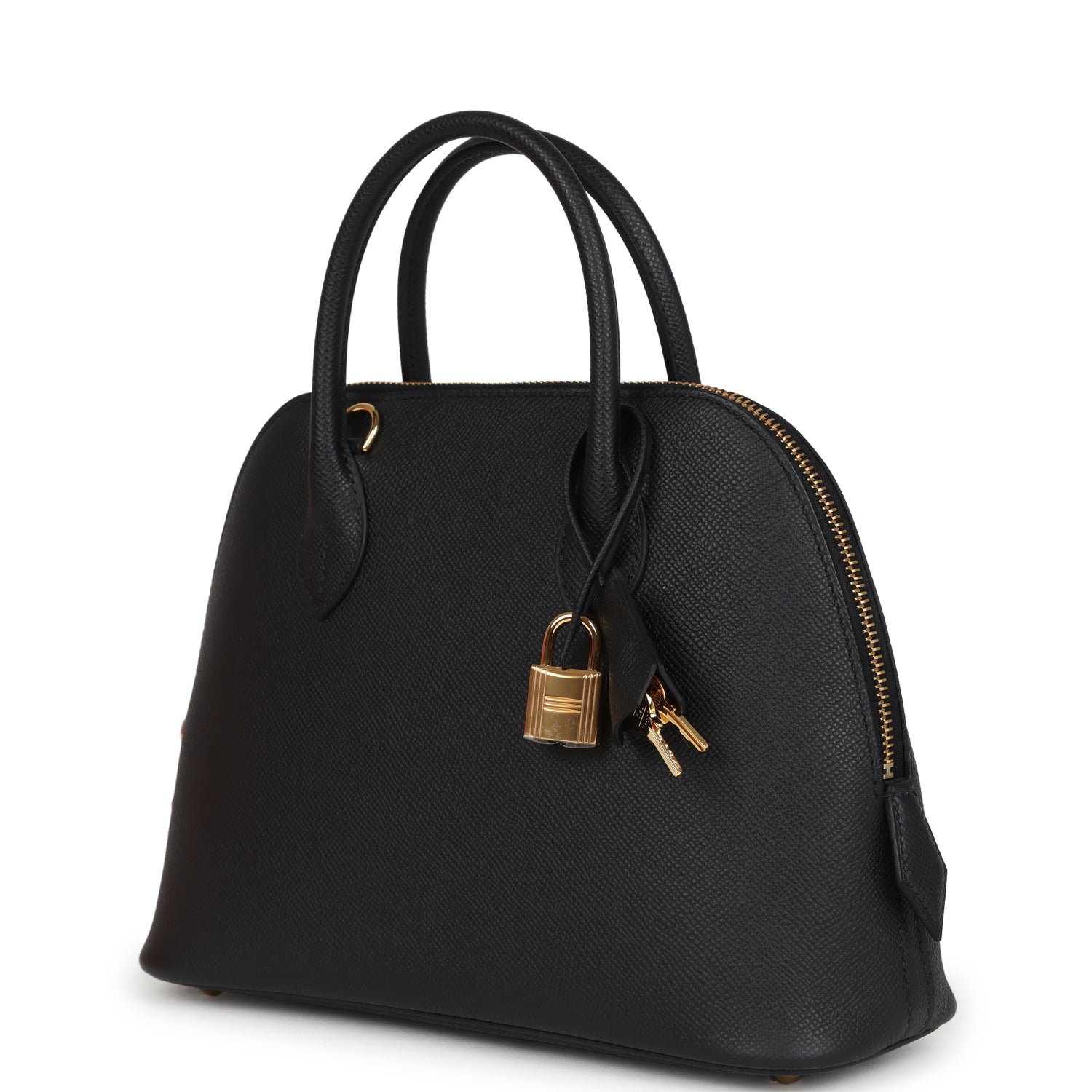 Hermes 1923 Bolide 25 Black Epsom Gold Hardware