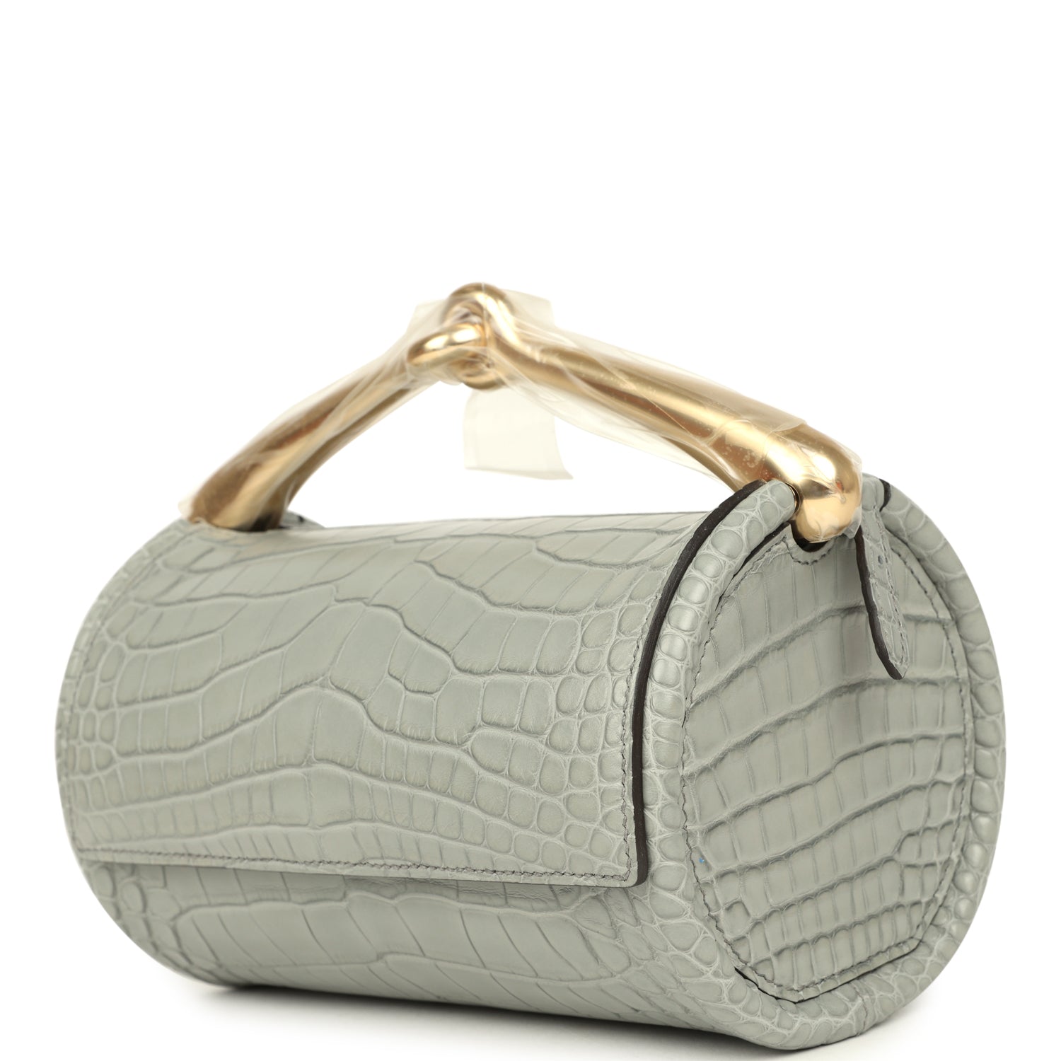 Hermes Maximors II Bag Gris Ciment Matte Alligator Permabrass Hardware ...