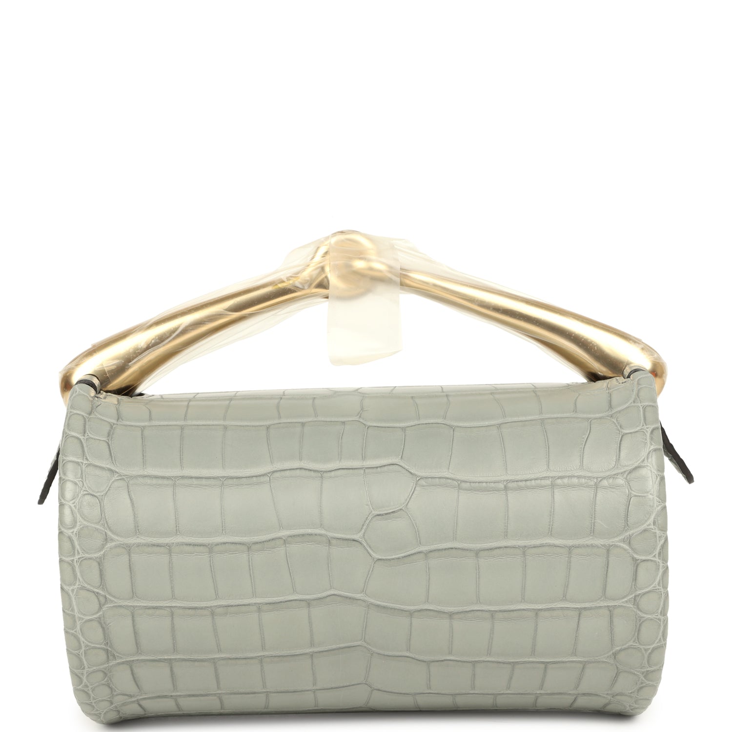 Hermes Maximors II Bag Gris Ciment Matte Alligator Permabrass Hardware ...