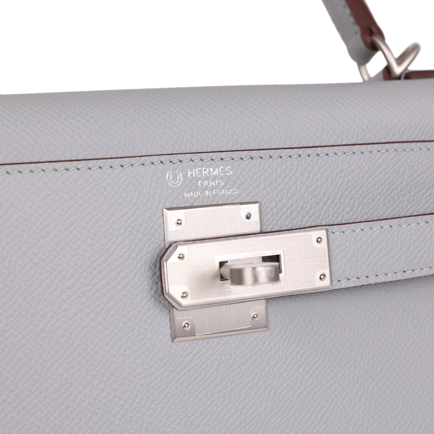 Hermes HSS Kelly Sellier 28 Bleu Indigo Epsom Palladium Hardware