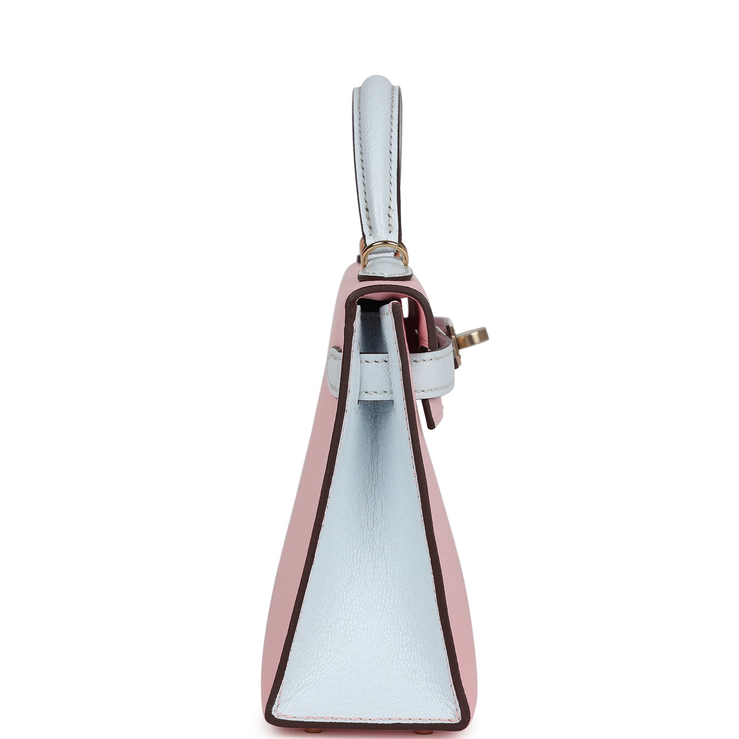 Hermes Special Order (HSS) Kelly Sellier 20 Rose Sakura and Bleu Brume
