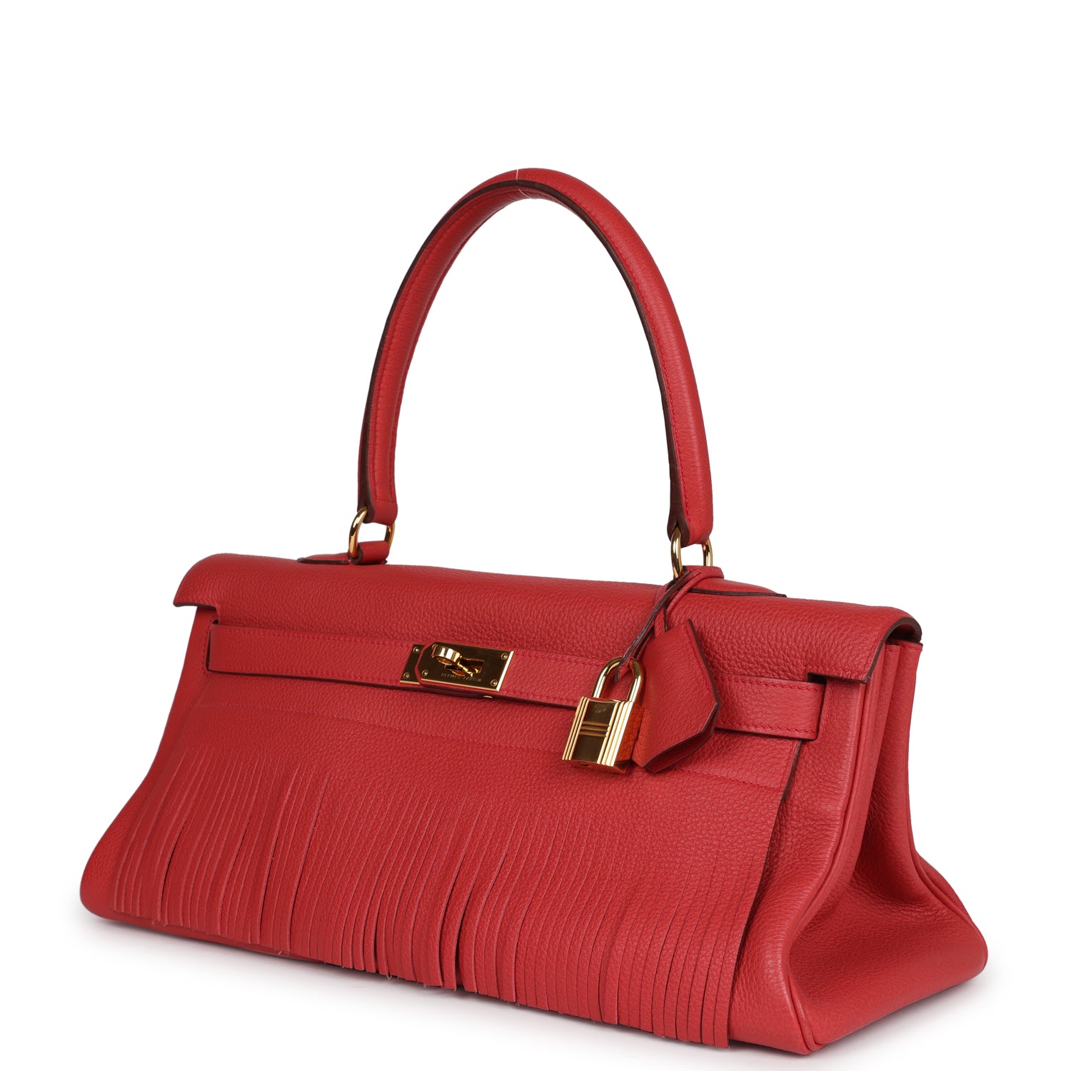 Pre-owned Hermes Fringe Shoulder Kelly 42 JPG Bougainvillea Clemence G