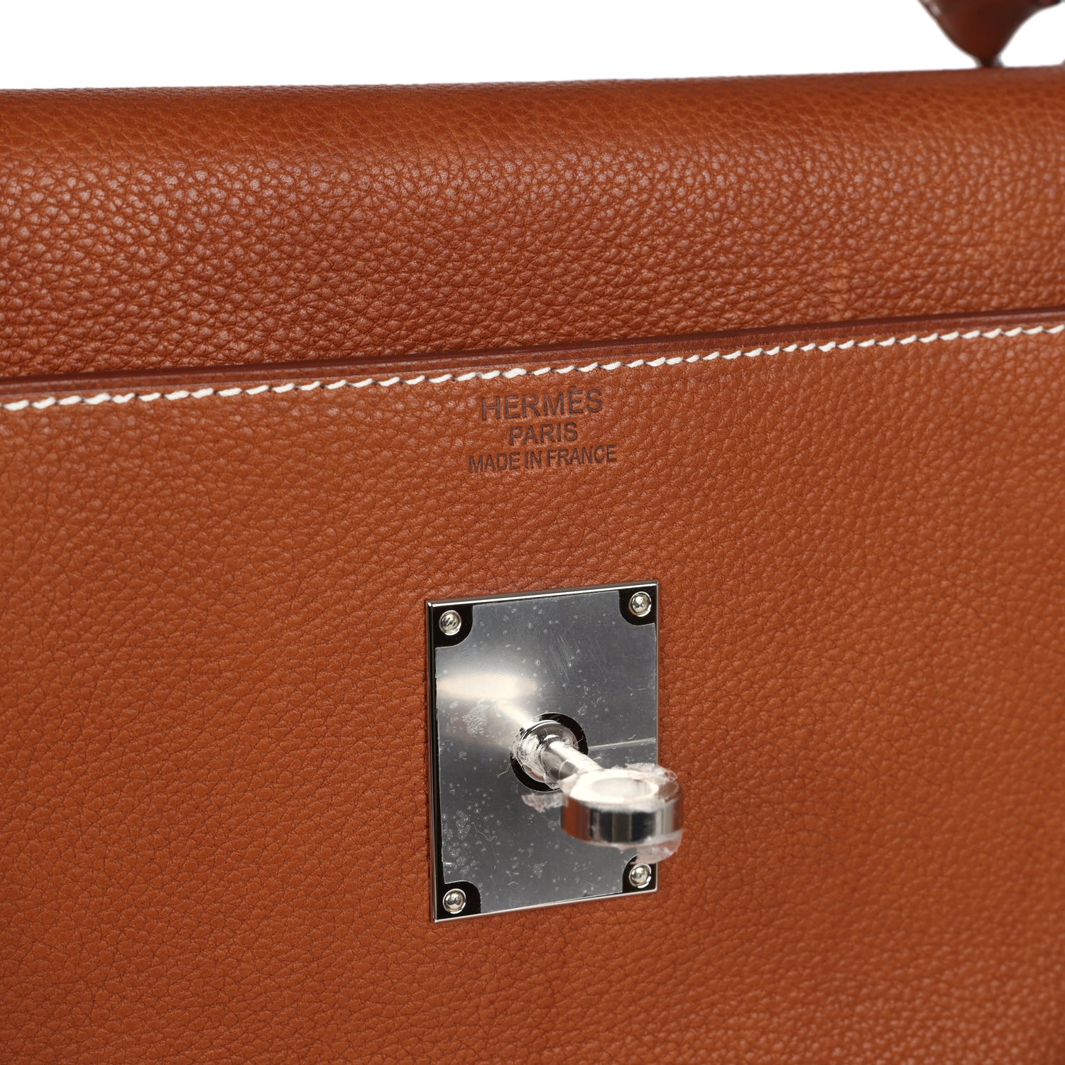 Hermes Kelly 42 Maxi Fauve Barenia Faubourg Palladium Hardware ...