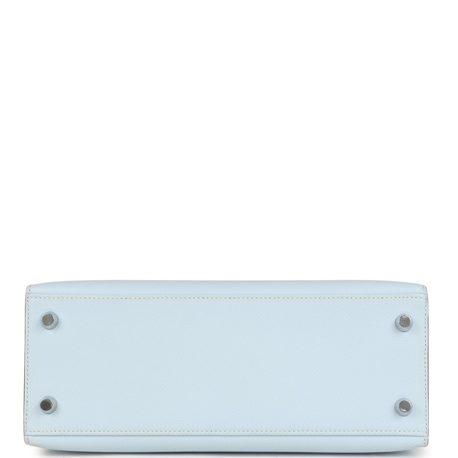 Hermes Kelly Sellier 25 Tri-Color Bleu Brume, Gold and Vert Jade Epsom ...