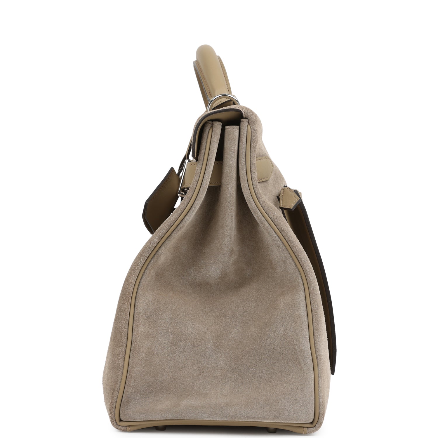 Hermes Kelly 42 Maxi Gris Caillou Grizzly and Beige Marfa Swift Pallad