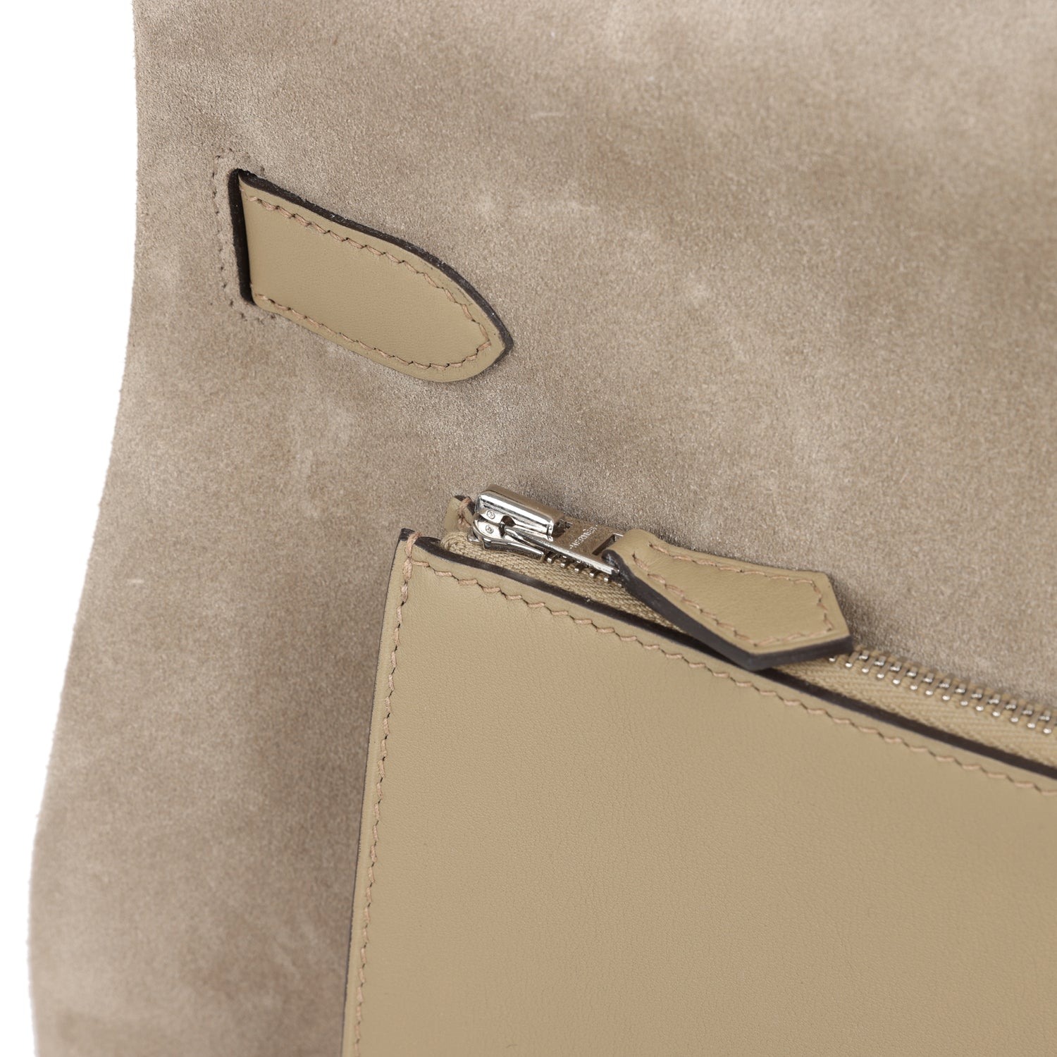 Hermes Kelly 42 Maxi Gris Caillou Grizzly and Beige Marfa Swift ...