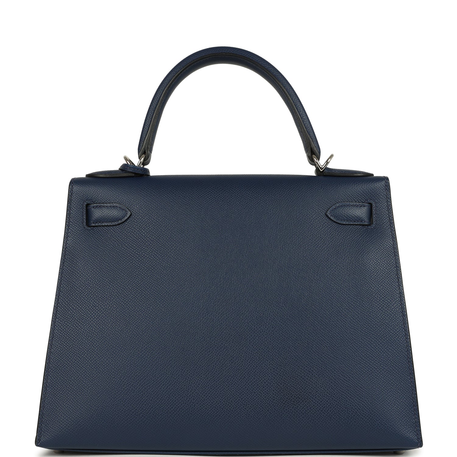 Hermes Kelly Sellier 28 Bleu Navy Epsom Palladium Hardware – New ...