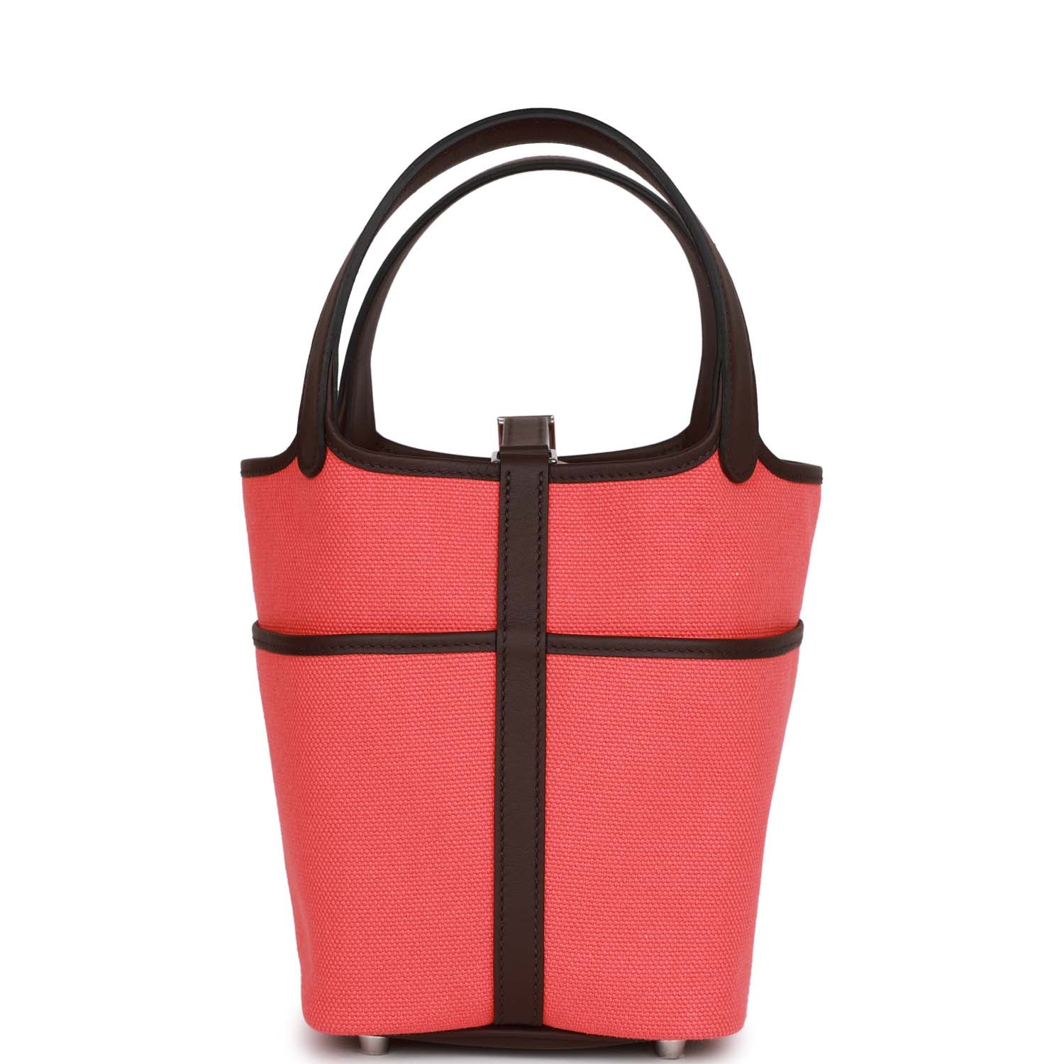 Hermes Picotin Cargo 18 Rose Texas and Rouge Sellier Swift and Toile C