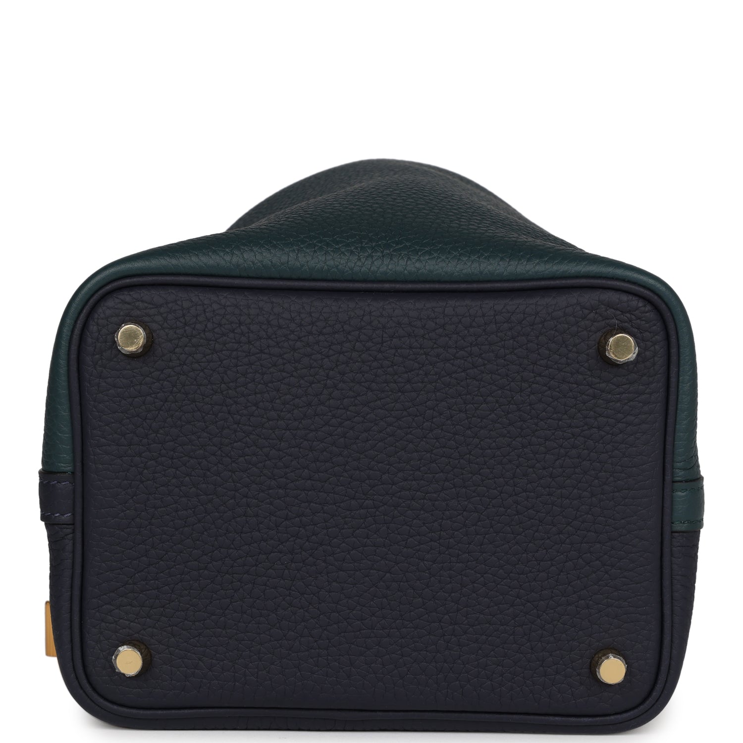 Hermes Picotin Lock 18 Casaque Bleu Nuit and Vert Cypress Clemence Gol