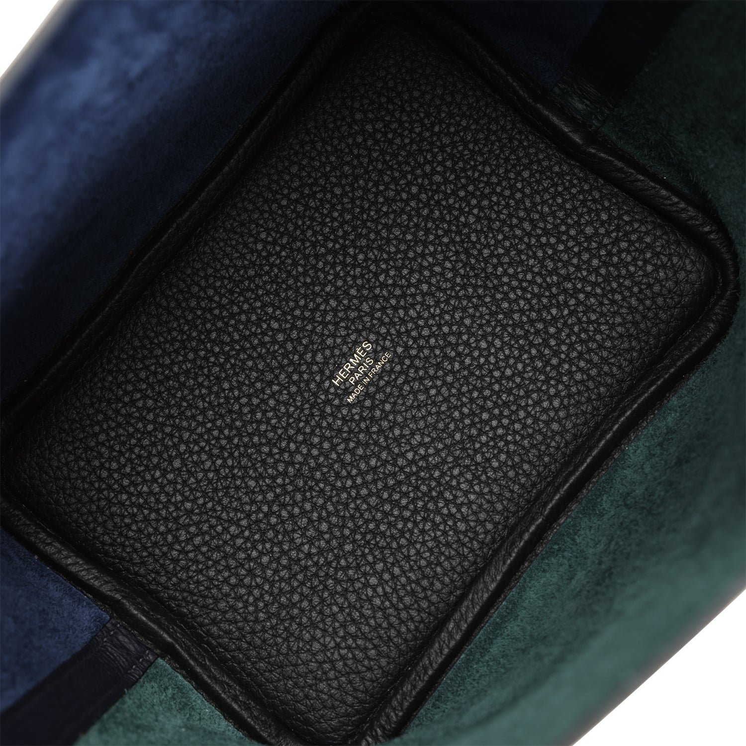 Hermes Picotin Lock 18 Casaque Bleu Nuit and Vert Cypress Clemence Gol