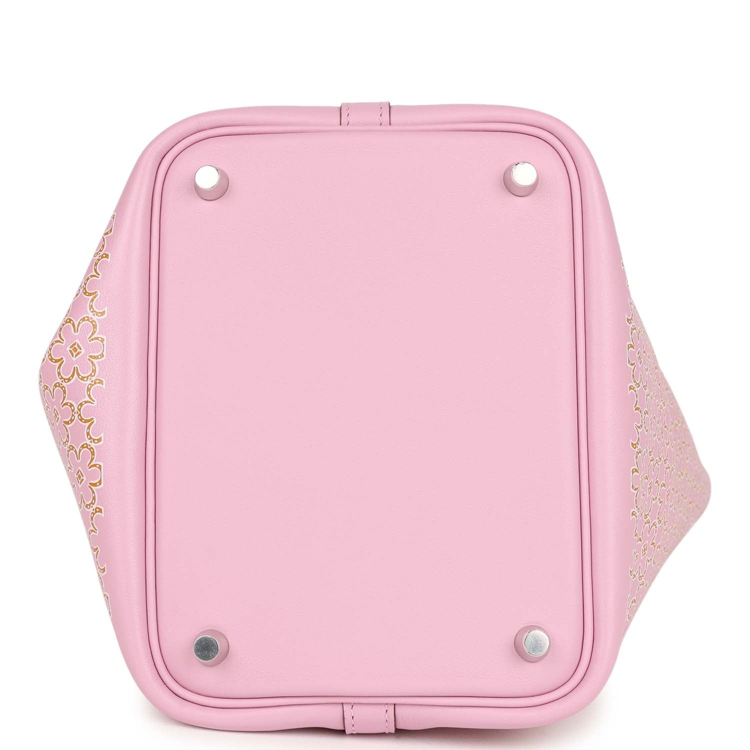 Hermes Picotin Lock 18 "Lucky Daisy" Mauve Sylvestre/Cuivre/White Swif