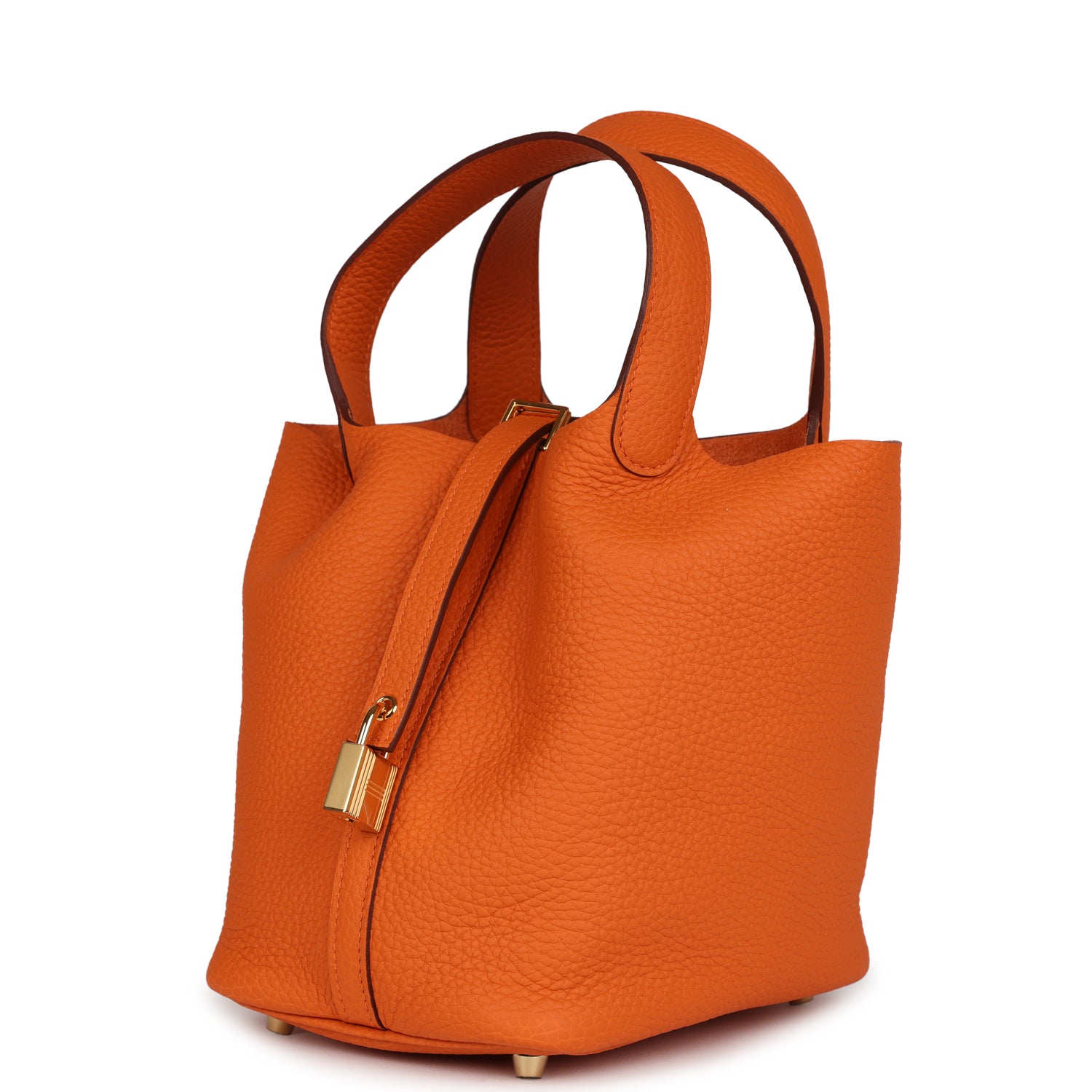 Hermes Picotin Lock 18 Orange Clemence Gold Hardware