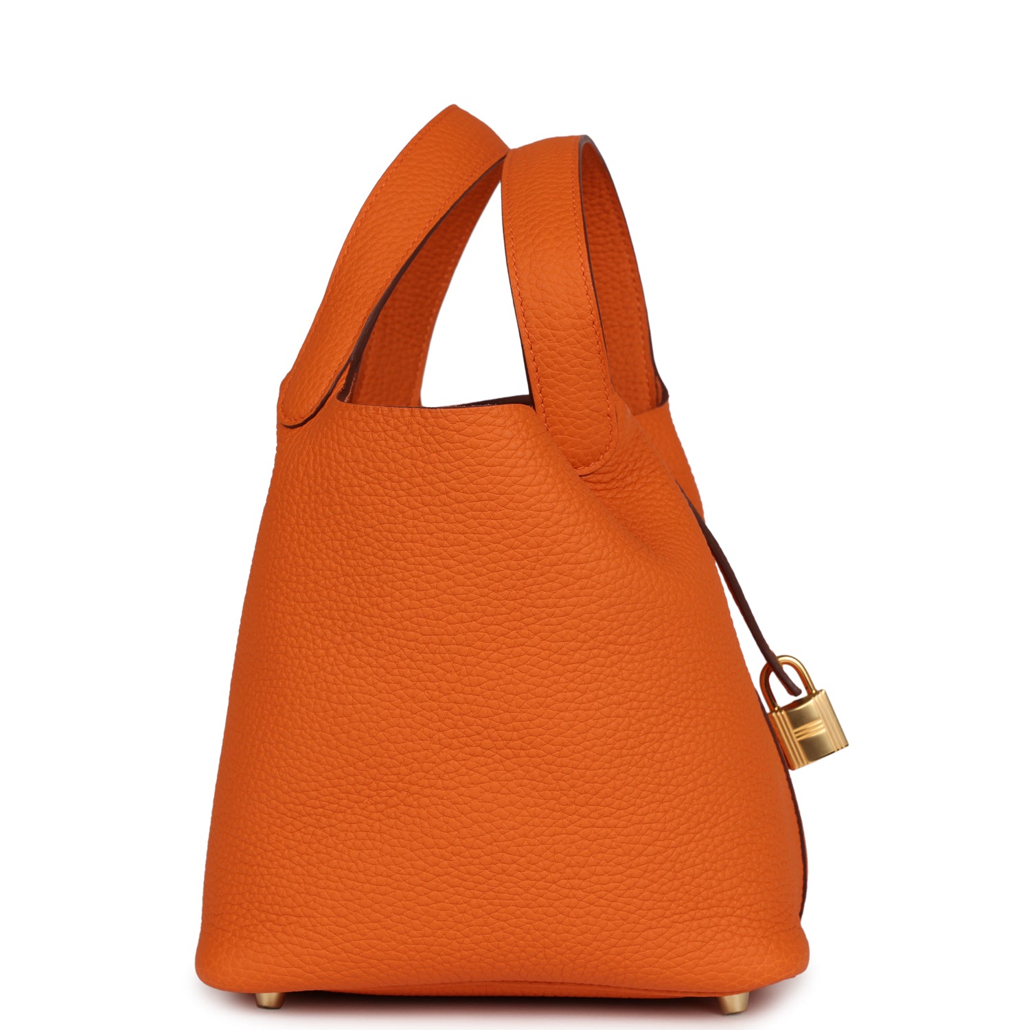Hermes Picotin Lock 18 Orange Clemence Gold Hardware