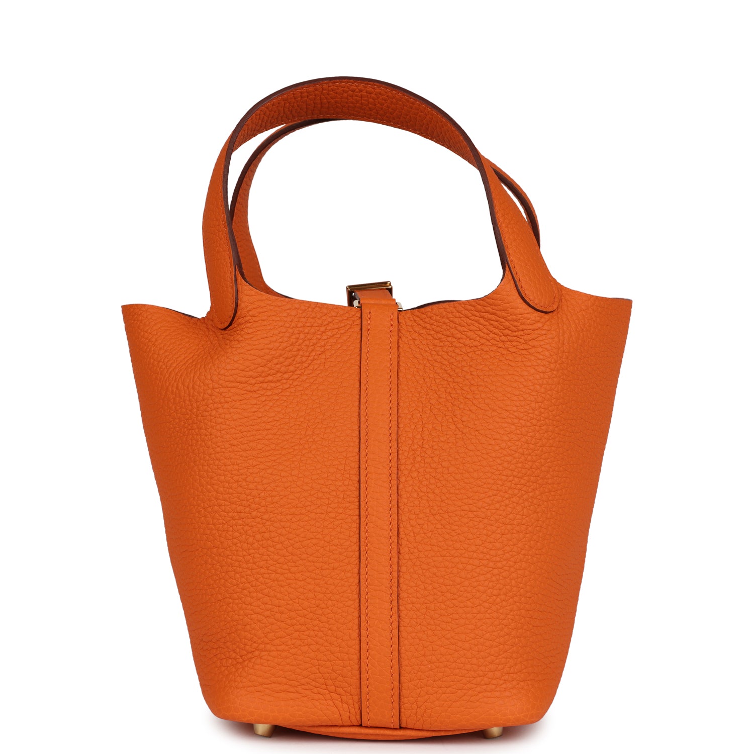 Hermes Picotin Lock 18 Orange Clemence Gold Hardware