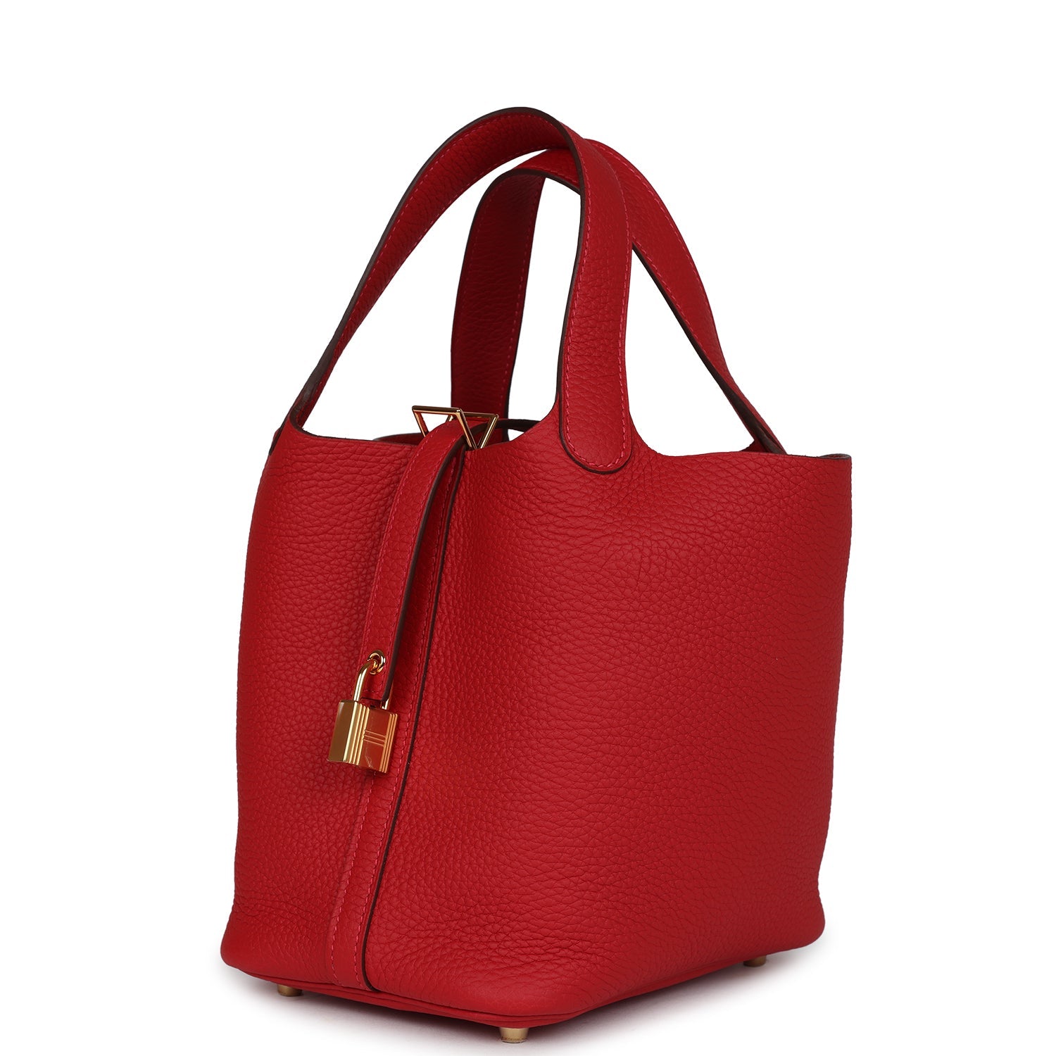 Hermes Picotin Lock 18 Vermillion Clemence Gold Hardware