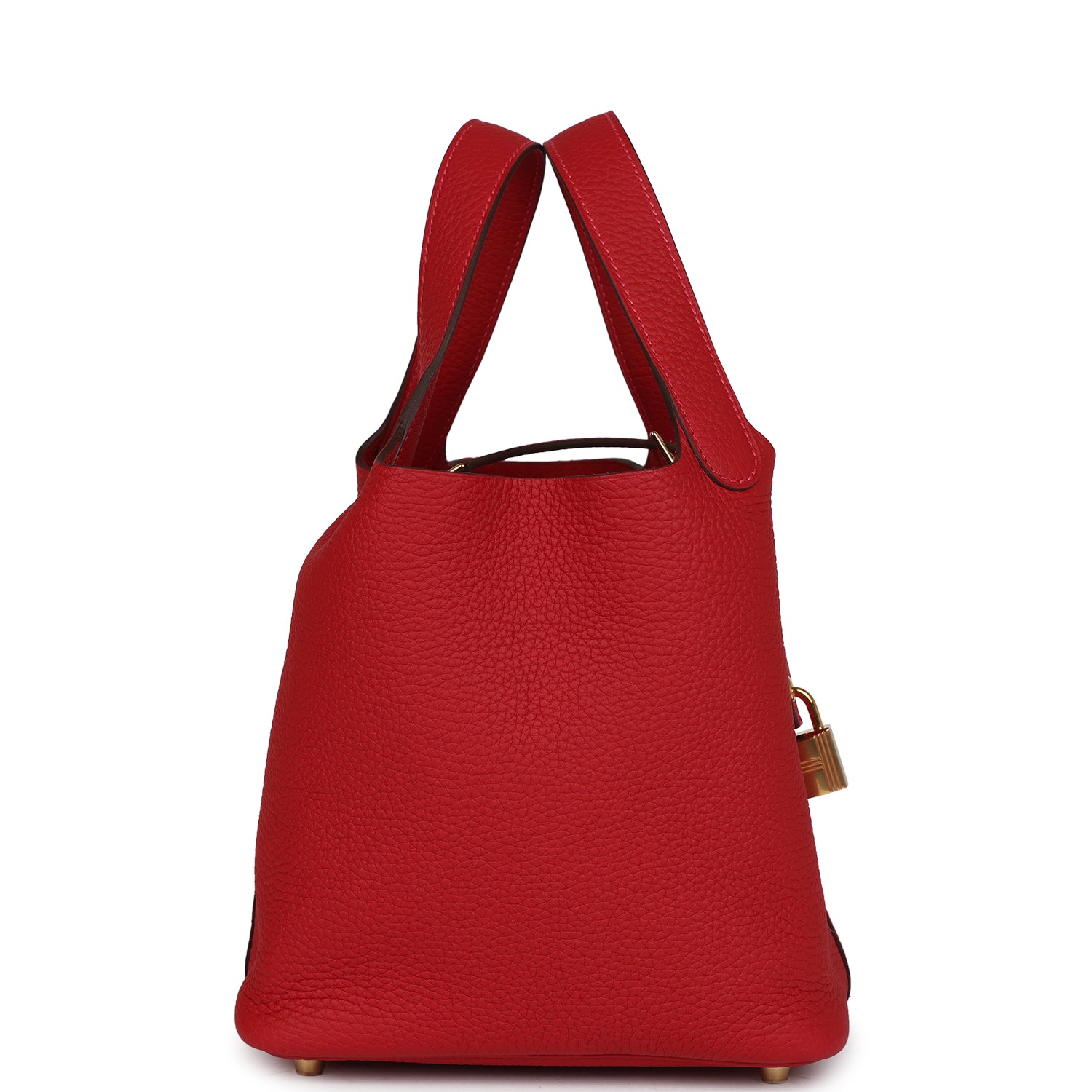 Hermes Picotin Lock 18 Vermillion Clemence Gold Hardware