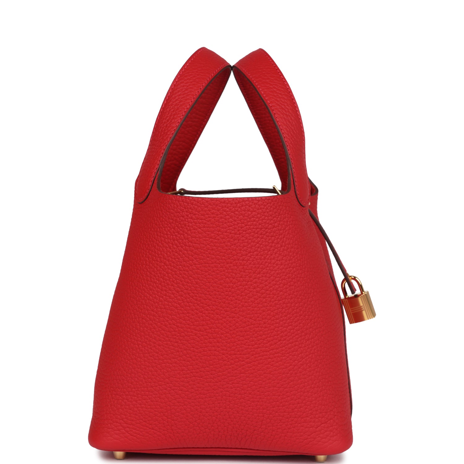 Hermes Picotin Lock 18 Vermillion Clemence Gold Hardware