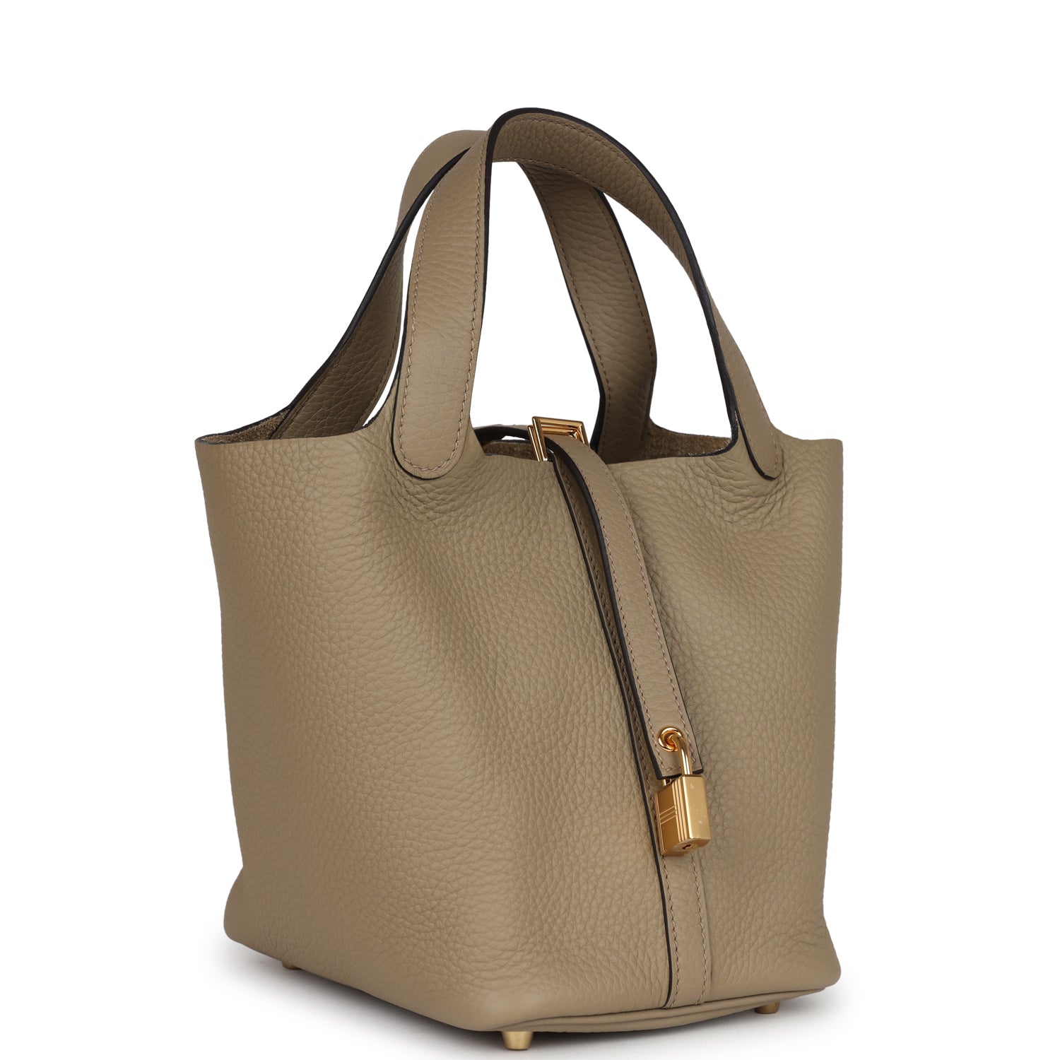 Hermes Picotin Lock 18 Beige Marfa Clemence Gold Hardware