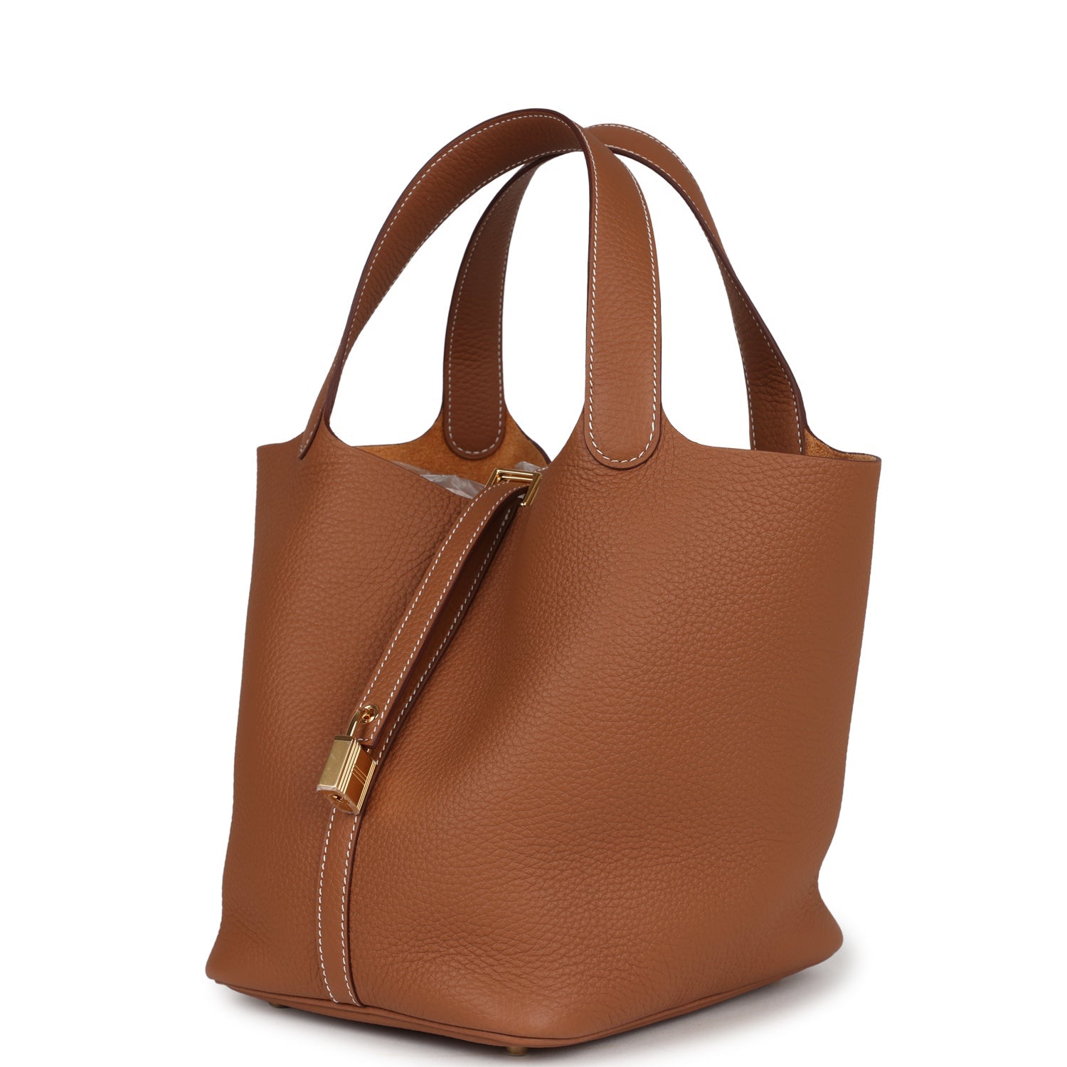 Hermes Picotin Lock 22 Gold Clemence Gold Hardware