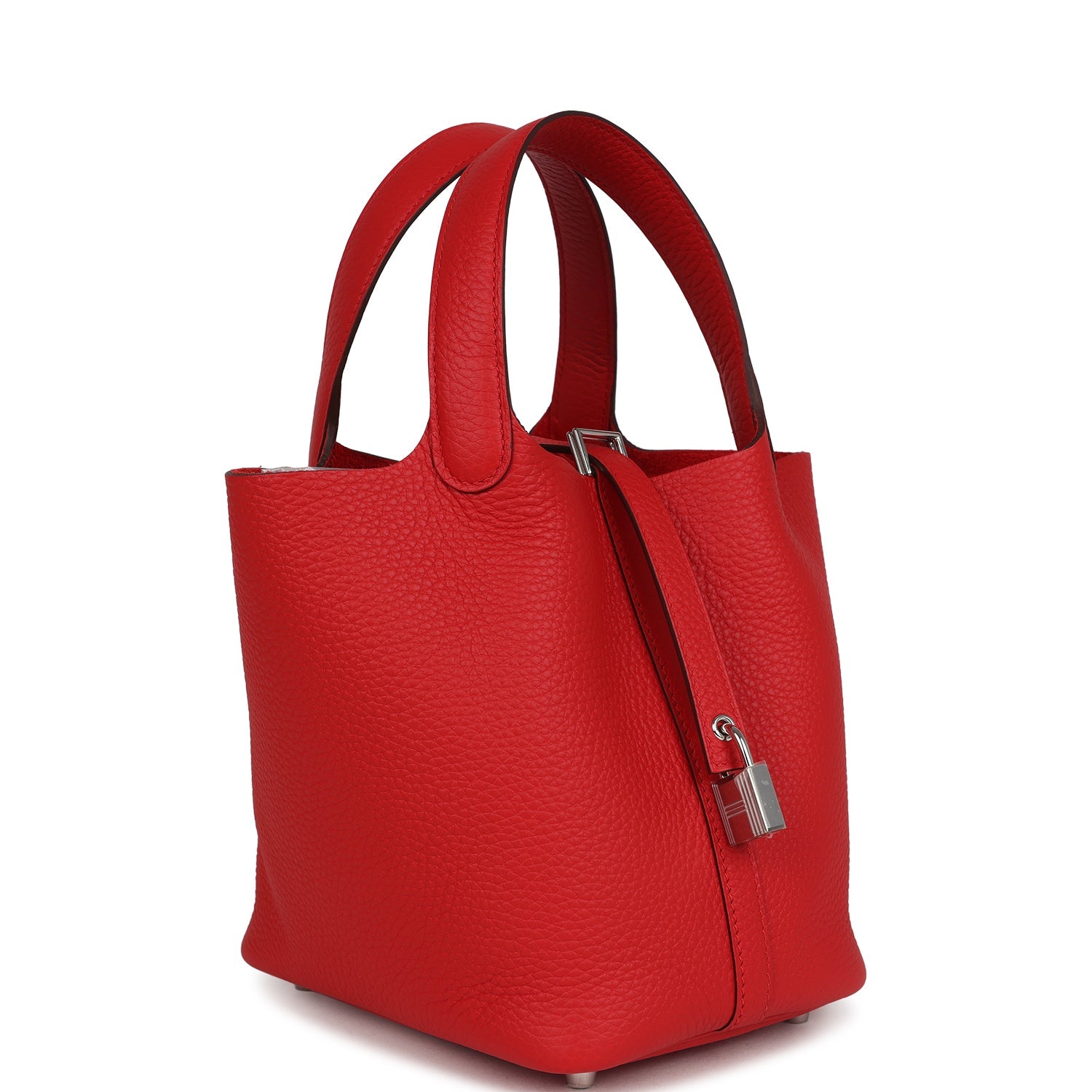 Hermes Picotin Lock 18 Rouge Radieux Clemence Palladium Hardware