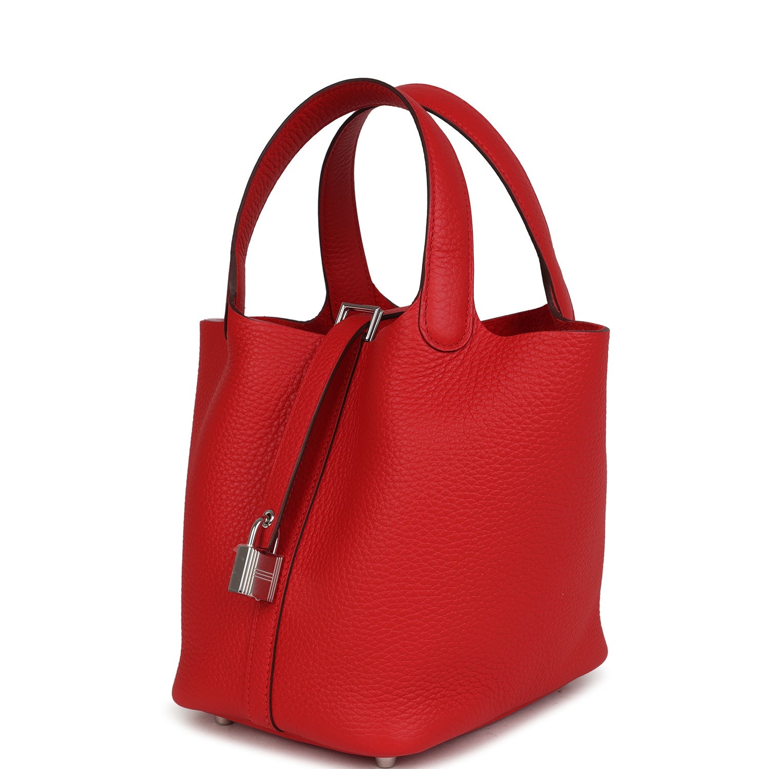 Hermes Picotin Lock 18 Rouge Radieux Clemence Palladium Hardware