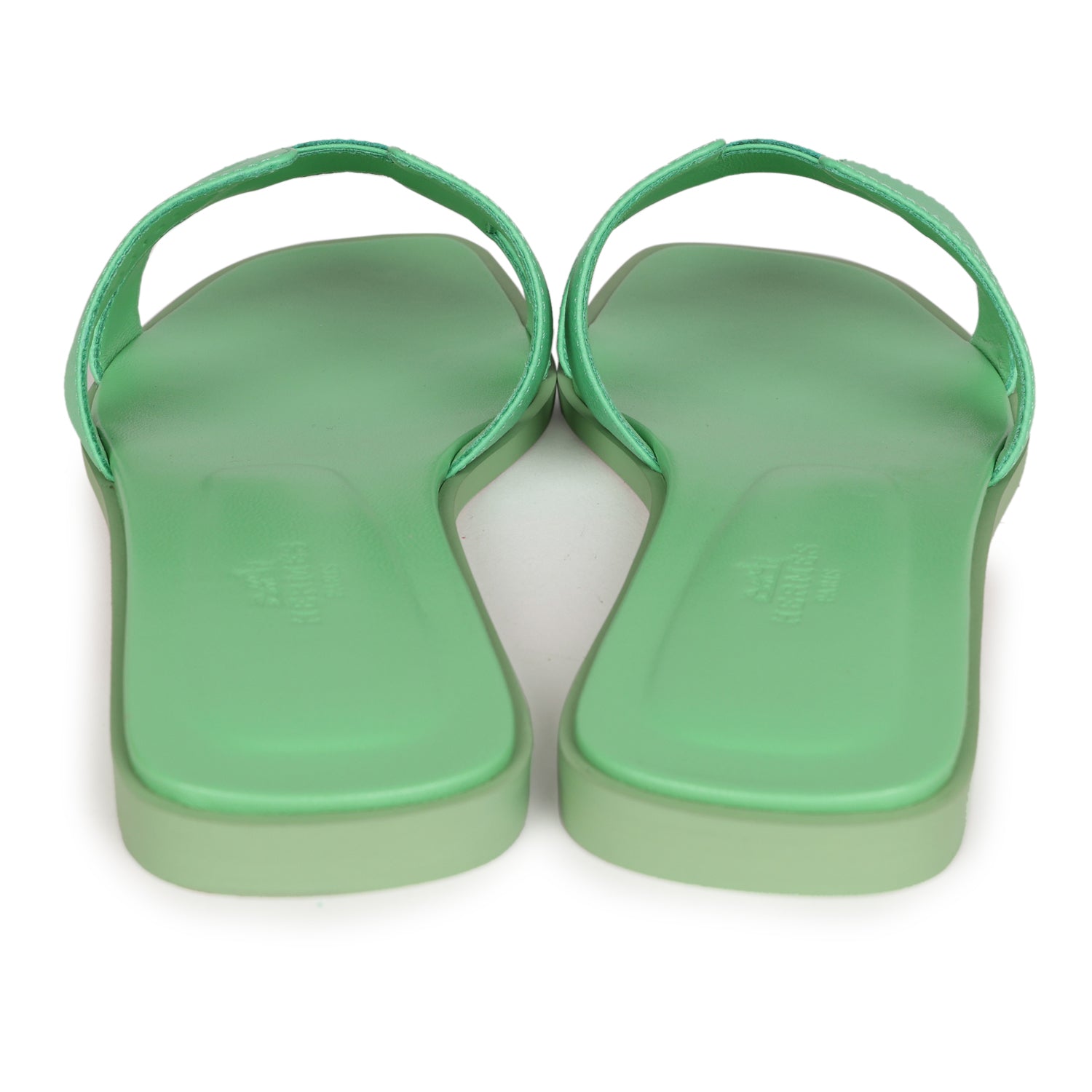 Hermes Oran Sandal Vert Promme Epsom 39 EU – Madison Avenue Couture
