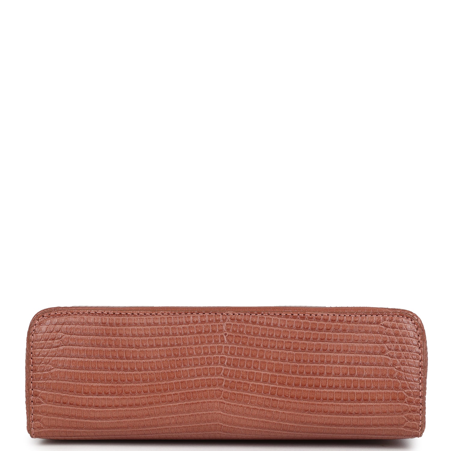 Loro Piana Extra Pocket L19 Pouch Brown Lizard Gold Hardware