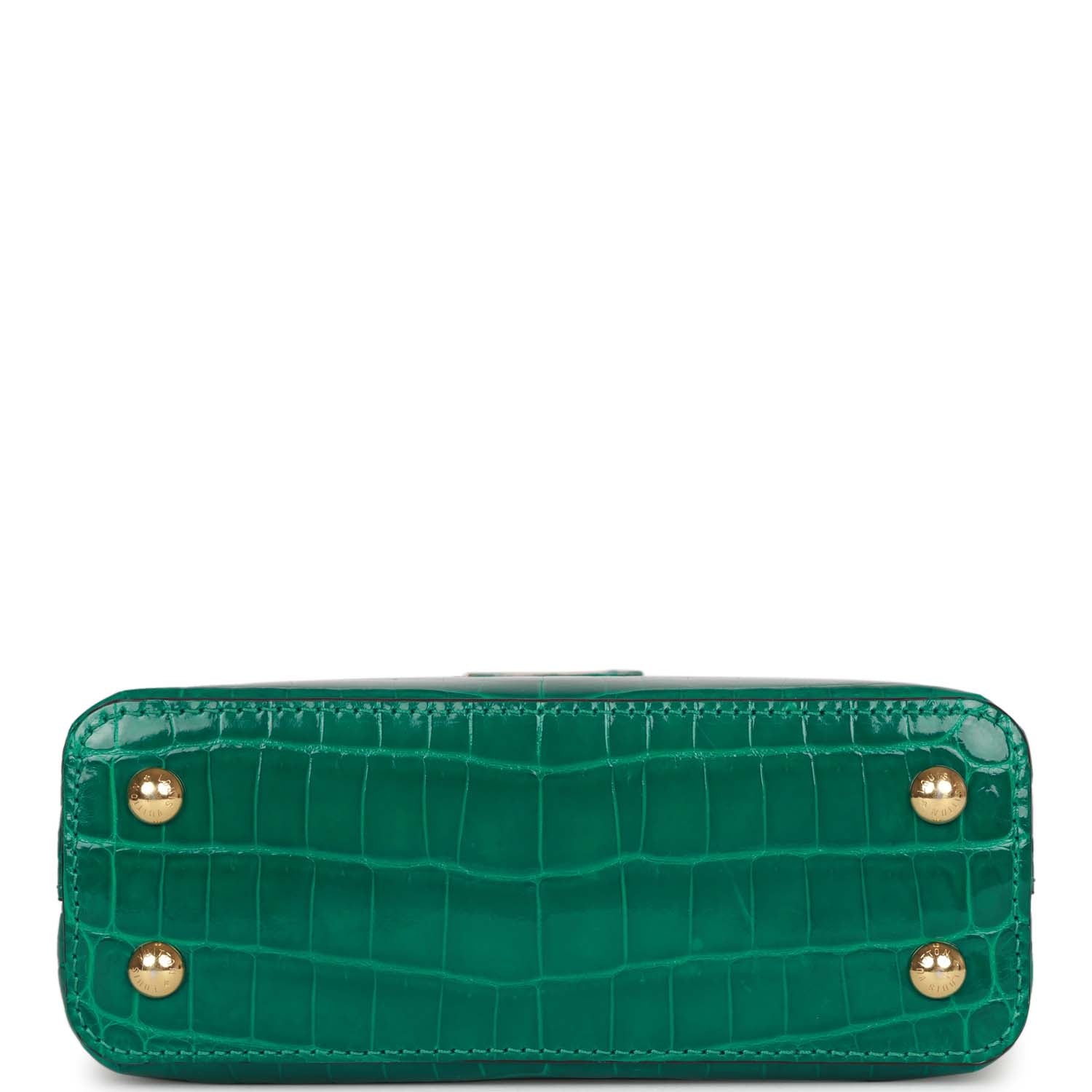 Louis Vuitton Mini Capucine Aquamarine Crocodile Gold Hardware