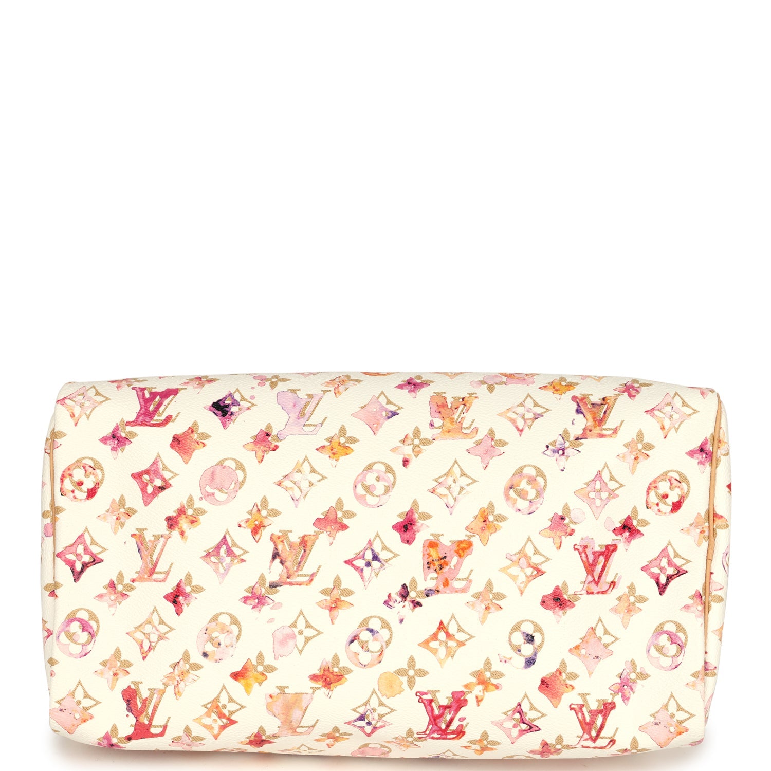 Pre-owned Louis Vuitton x Richard Prince Speedy 35 White Watercolor Aq