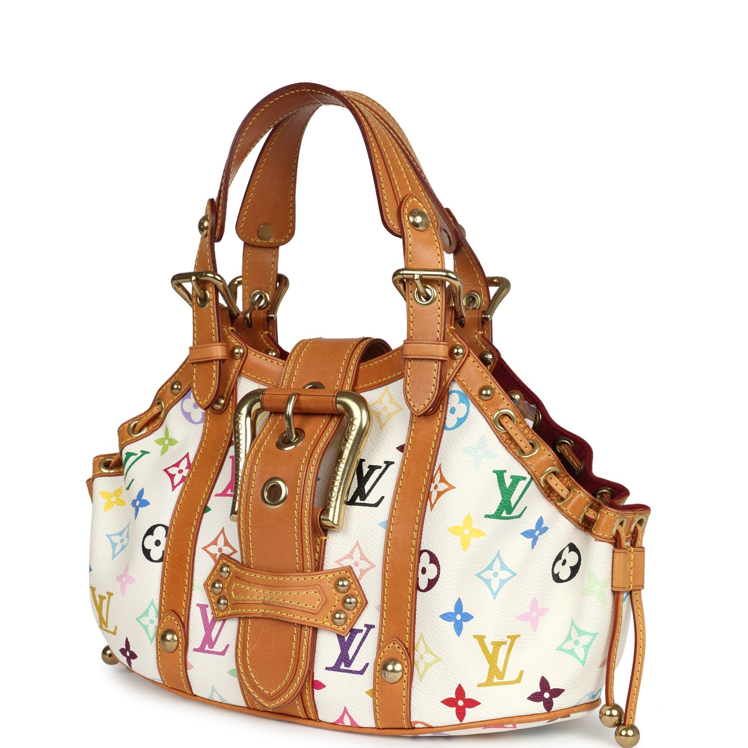 Vintage Louis Vuitton x Takashi Murakami Theda GM White Multicolor Mon