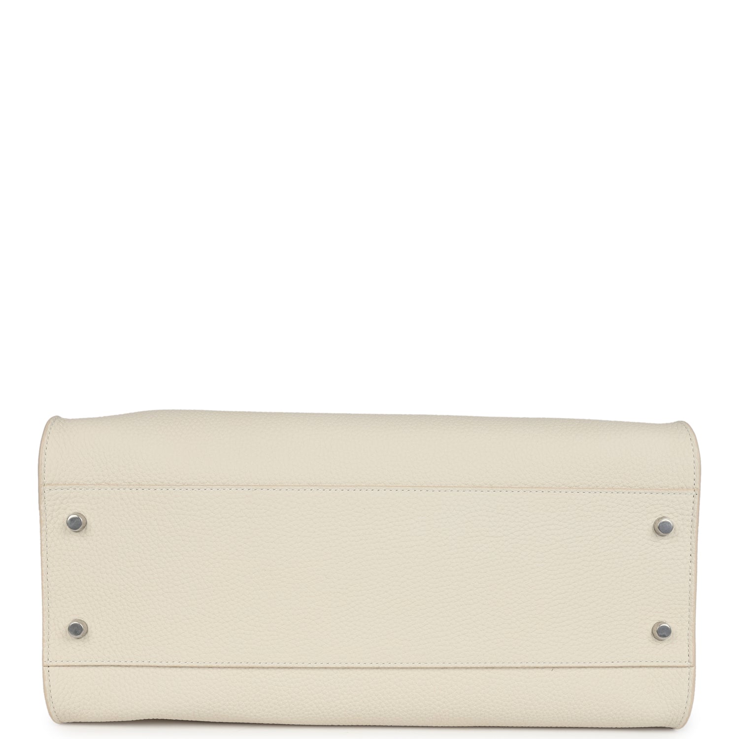 The Row Margaux Shoulder 12 Bag White Calfskin Silver Hardware