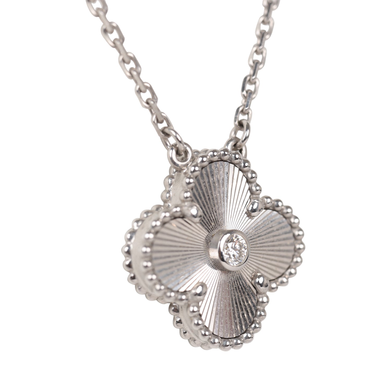 Van Cleef Guilloche Necklace