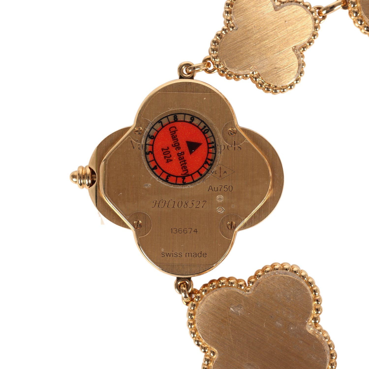 Van Cleef & Arpels Small Alhambra Watch Mother of Pearl & Onyx